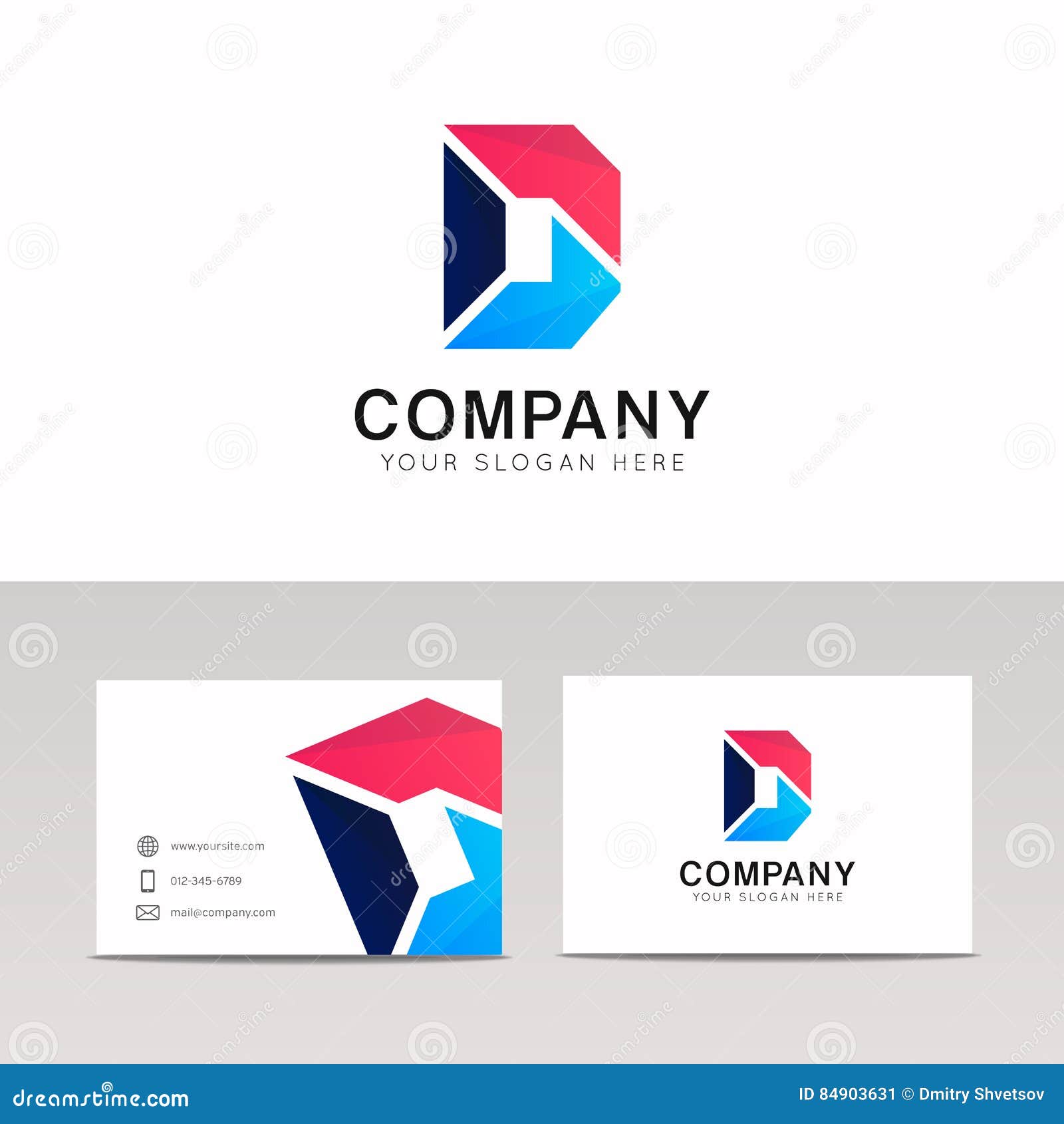 Abstract D Logo Letter Icon Company Sign Vector Design Stock Vector ...