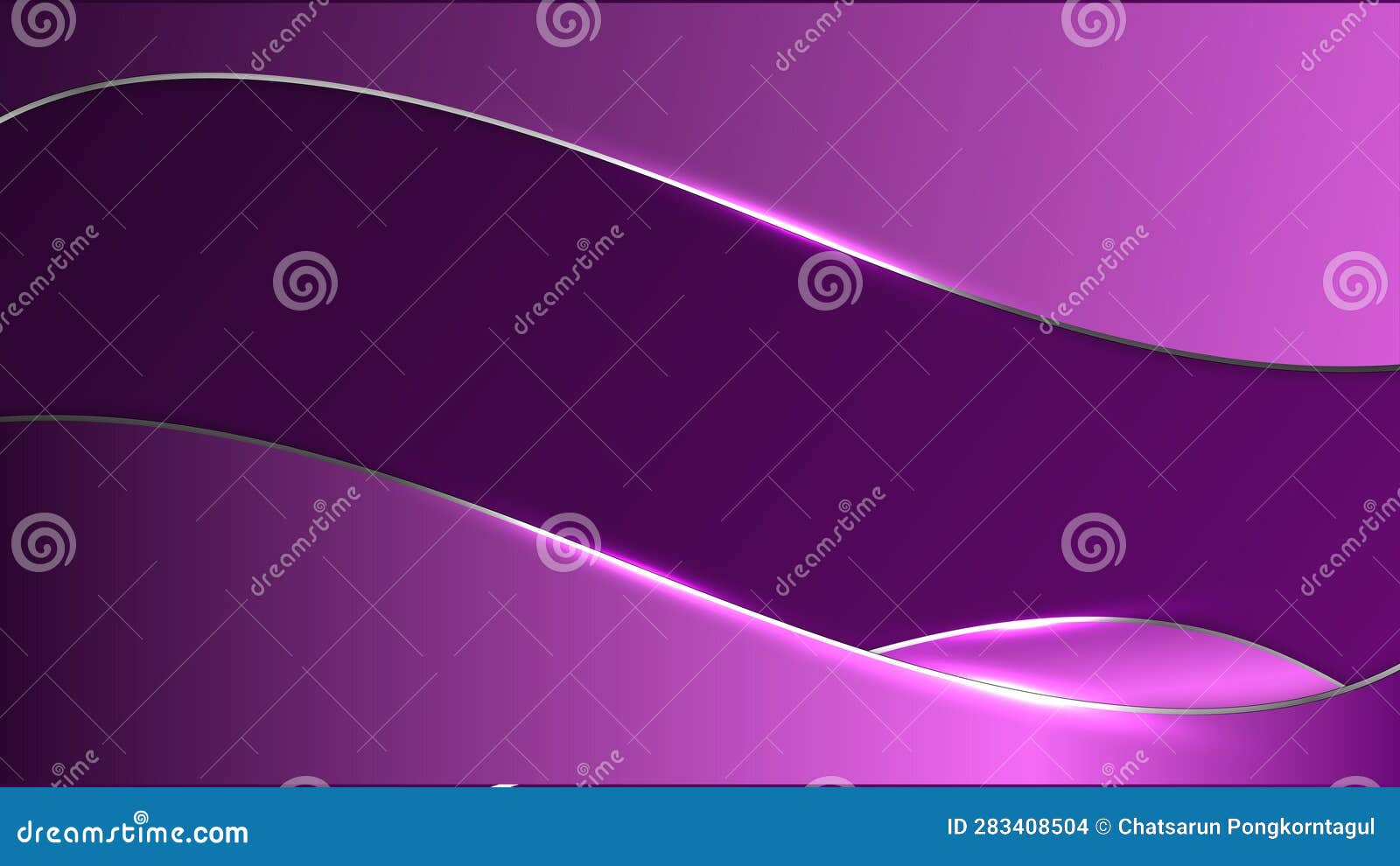 Abstract 3D Luxury Purple Wave Lines Elements with Glowing Light Effect ...