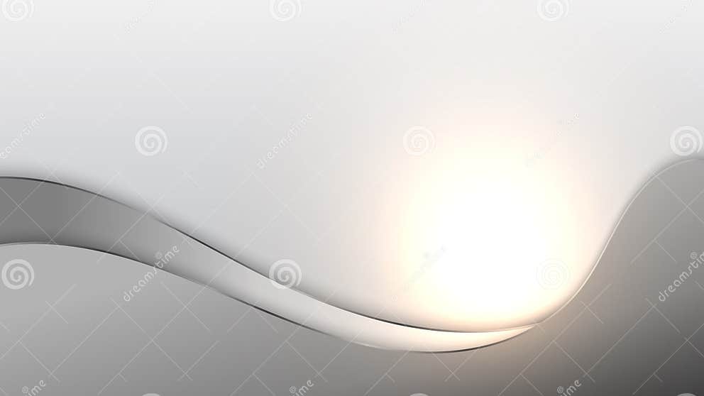 Abstract 3D Luxury Silver Wave Lines Elements with Glowing Light Effect ...
