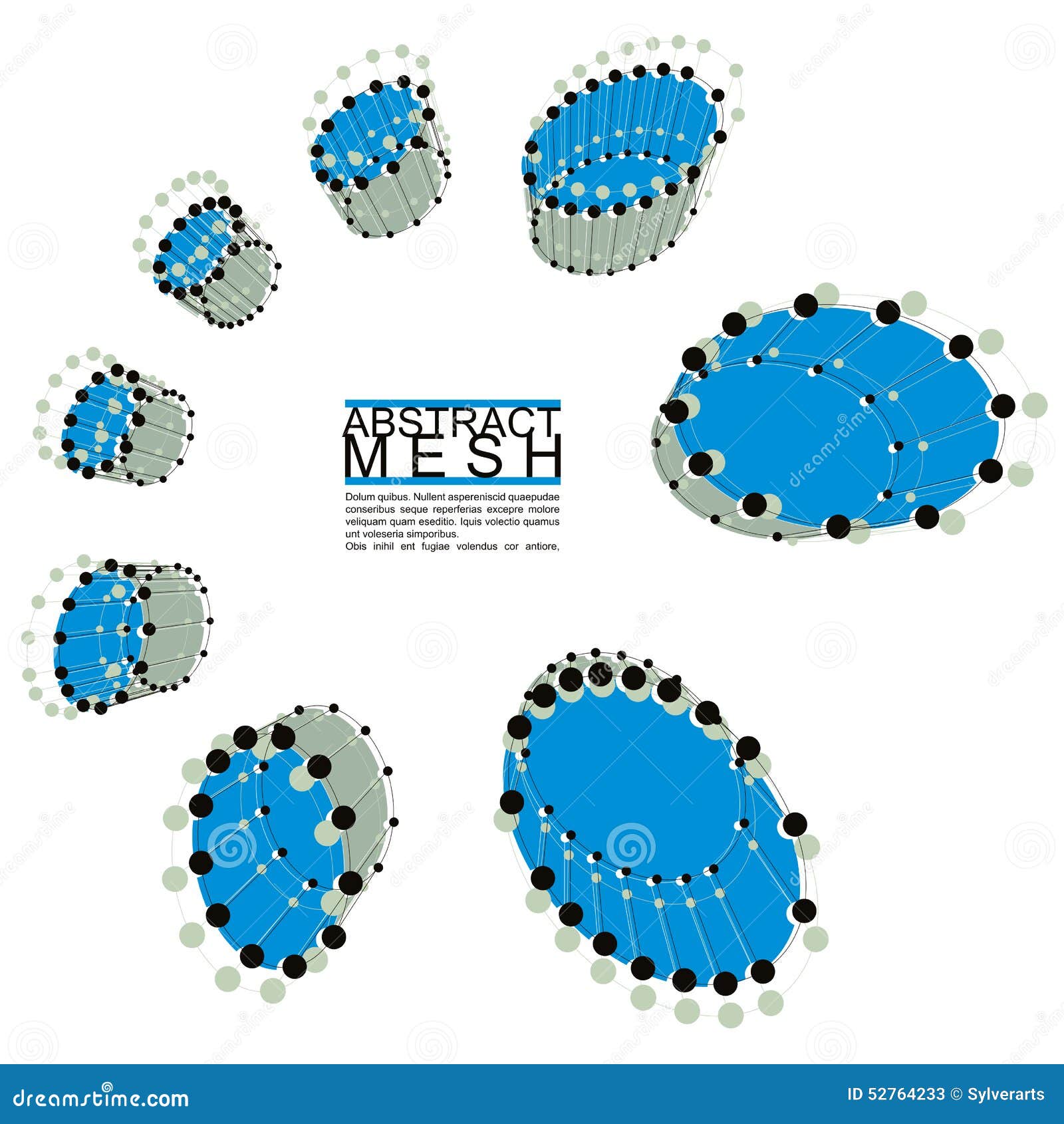 Abstract 3d Mesh Vector Background, Abstract Conceptual Illustra Stock ...