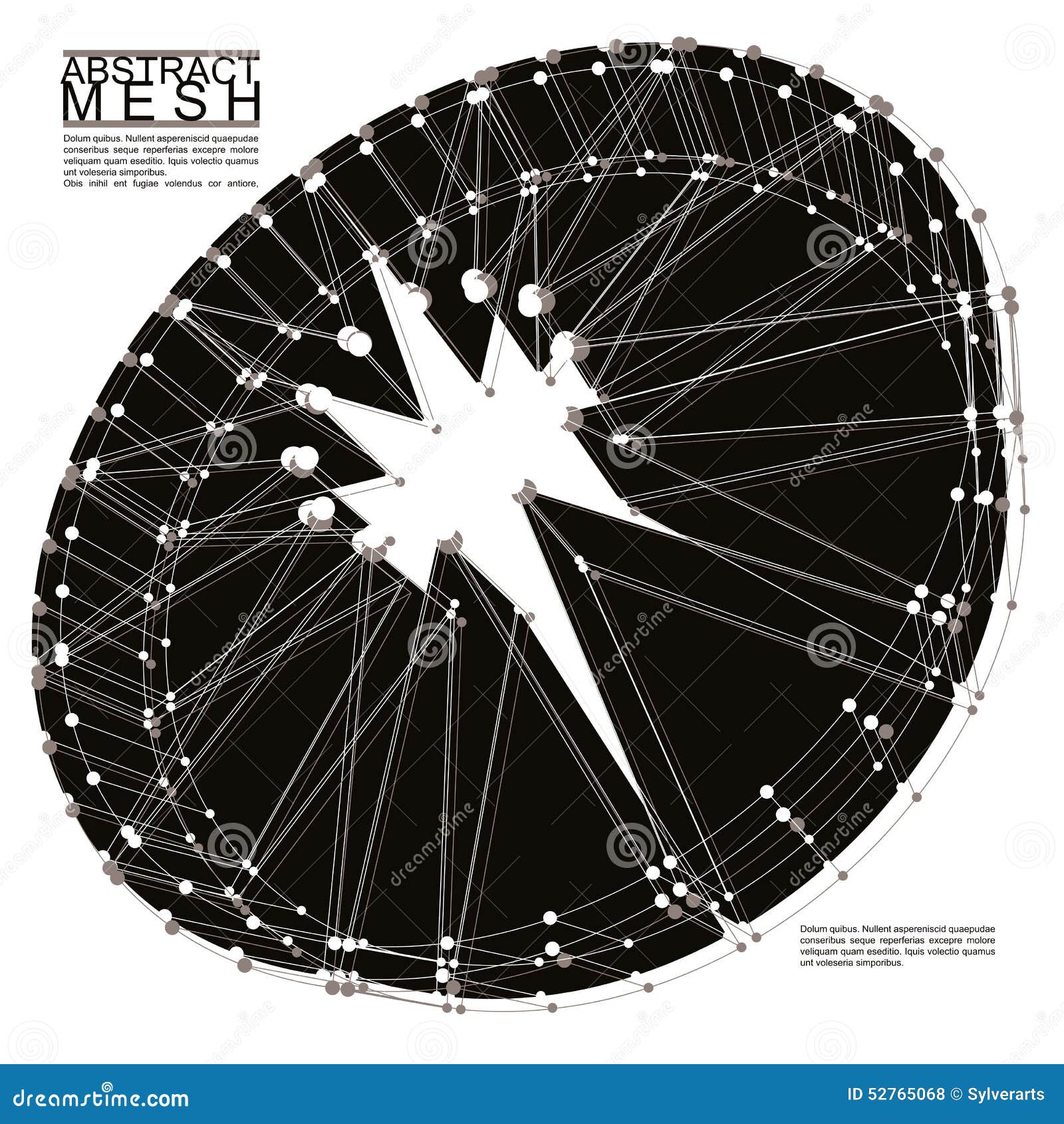 Abstract 3d Mesh Vector Background Abstract Conceptual Illustra Stock