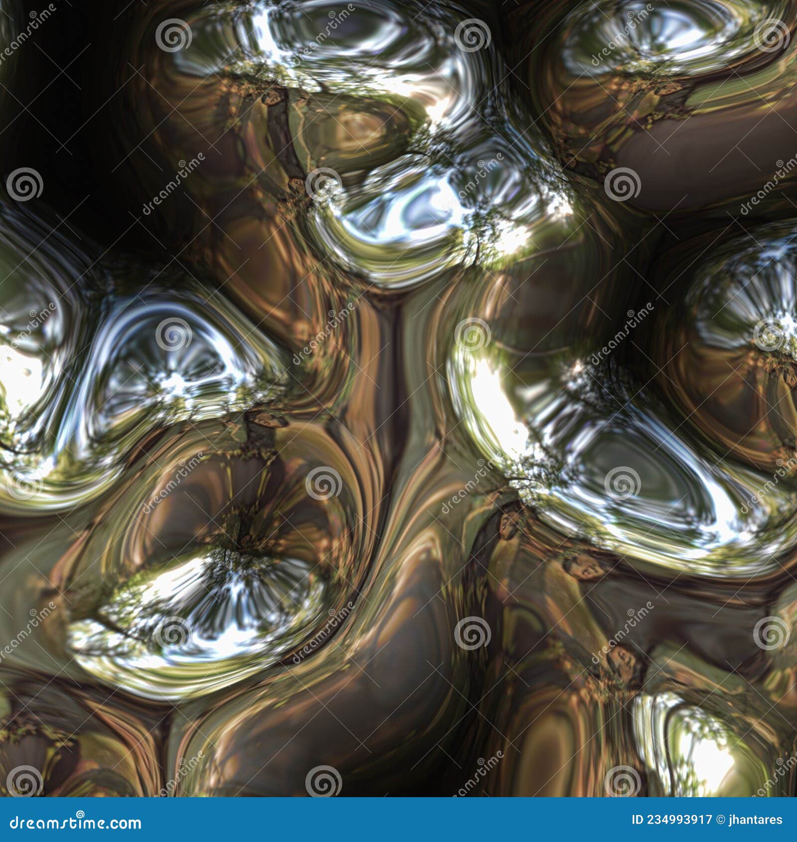 3d Metallic Surface Melting Pattern Stock Image - Image of melting ...