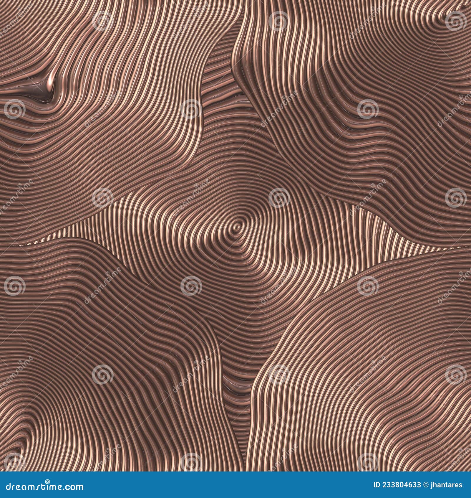 3d Metallic Surface Wave Pattern Stock Illustration - Illustration of ...