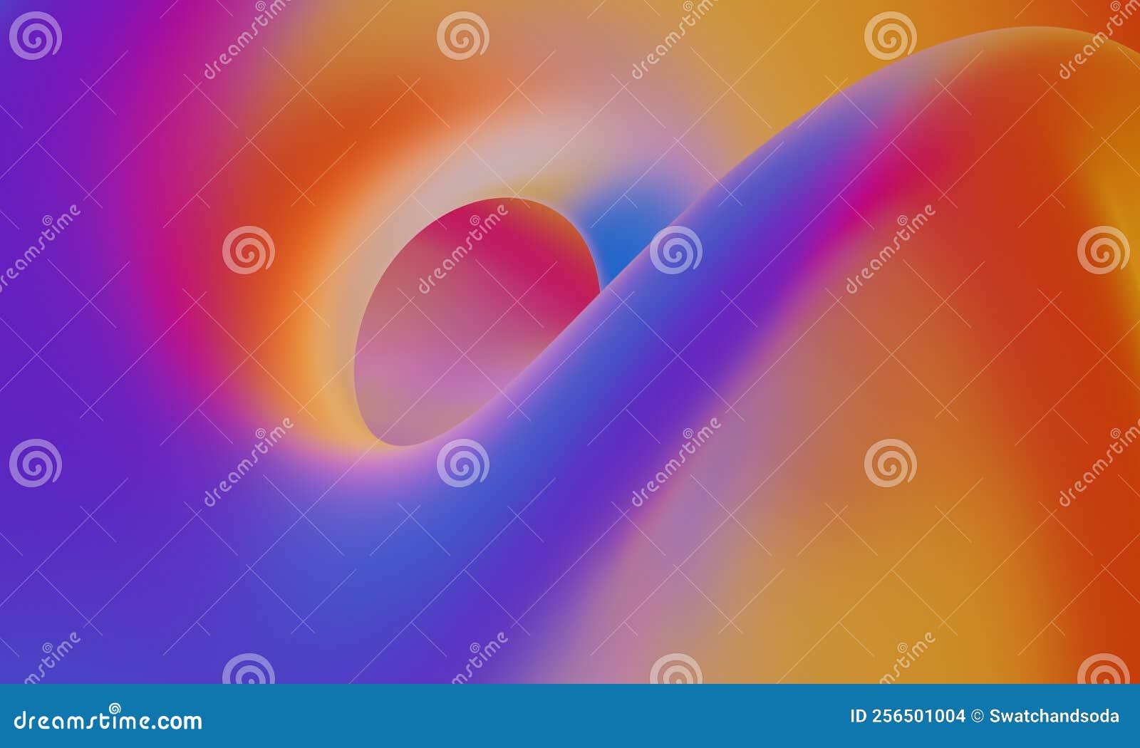 Abstract 3D Multi Colored Curved Swoosh Formation Background Stock ...