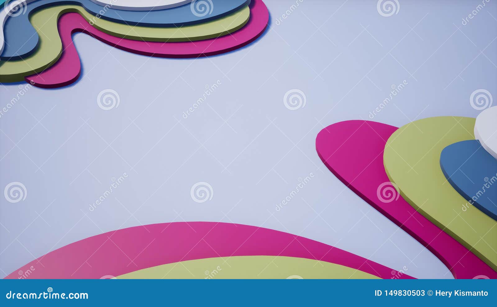 3D Multicolor Line Abstract Background Wallpaper Stock Illustration ...
