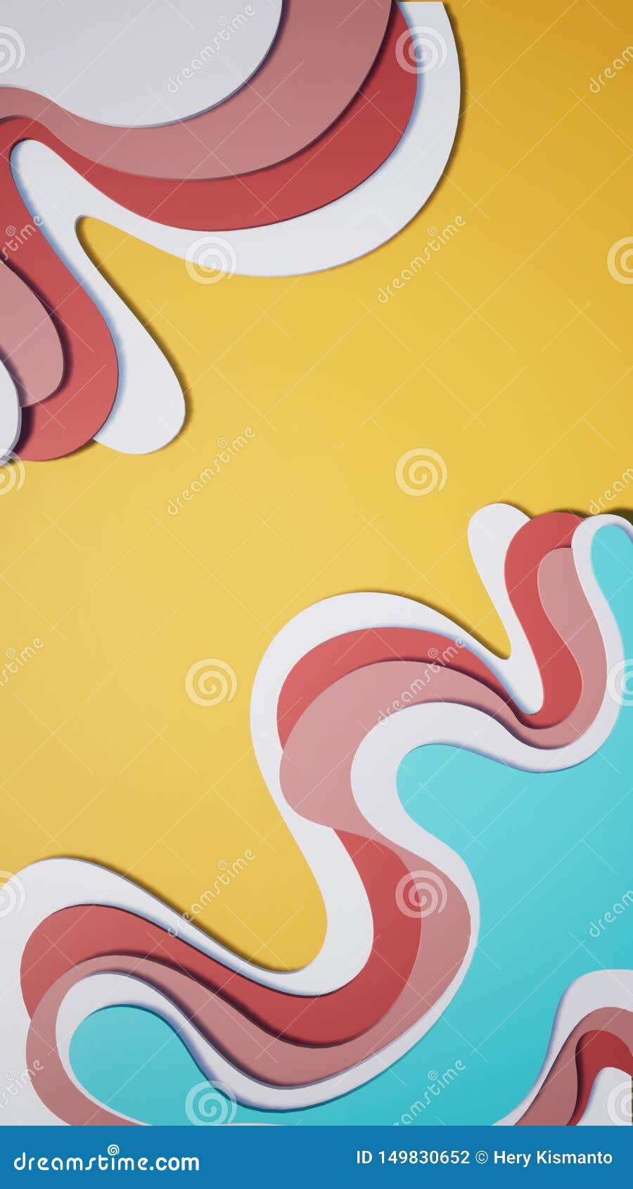 3D Multicolor Line Abstract Background Wallpaper Stock Illustration ...