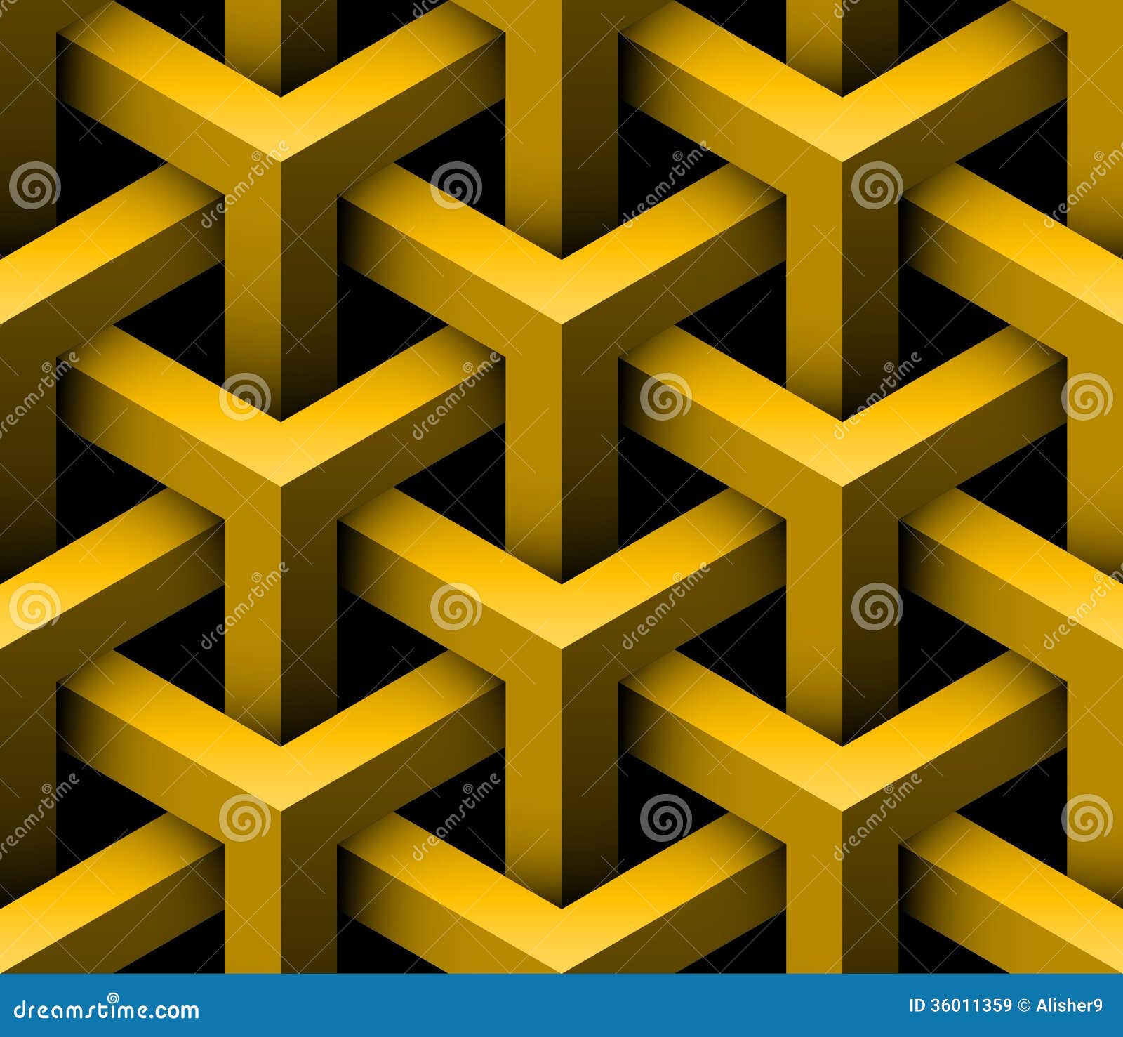 Abstract 3D Naadloos Patroon Vector Illustratie - Illustration of ...