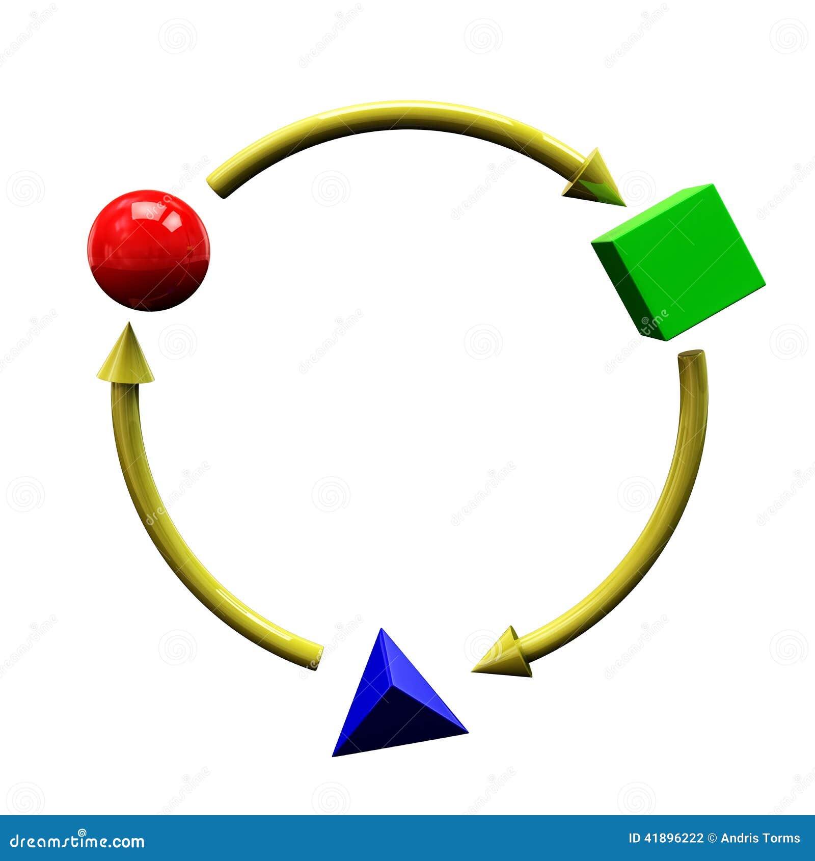 Abstract 3d object stock illustration. Illustration of blue - 41896222