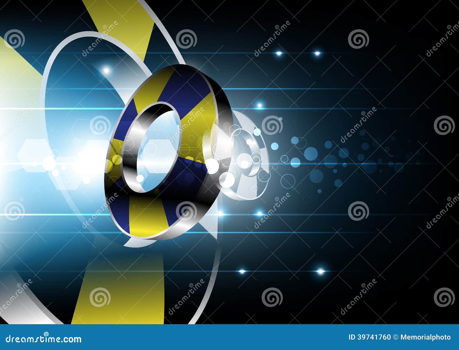 Abstract 3d Object and Technology Background Stock Vector ...