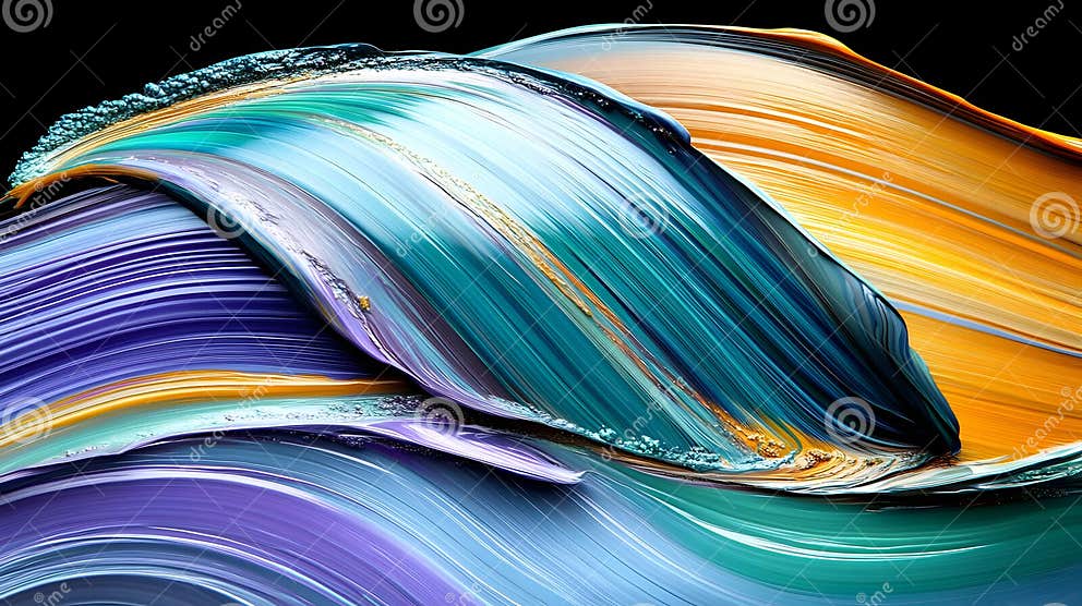 Abstract 3D Paint Swirl Background Stock Illustration - Illustration of ...