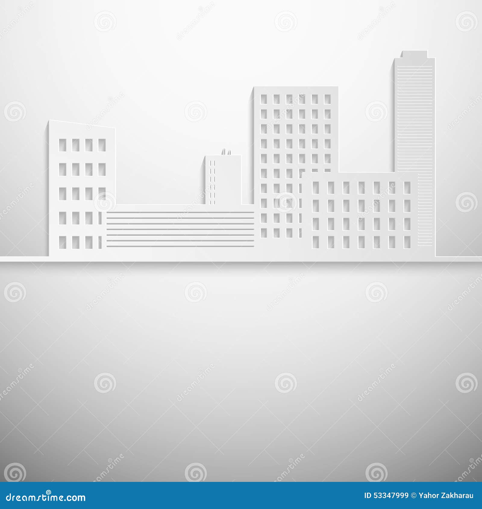 Paper Buildings. Origami City Houses With Windows. Cardboard ...