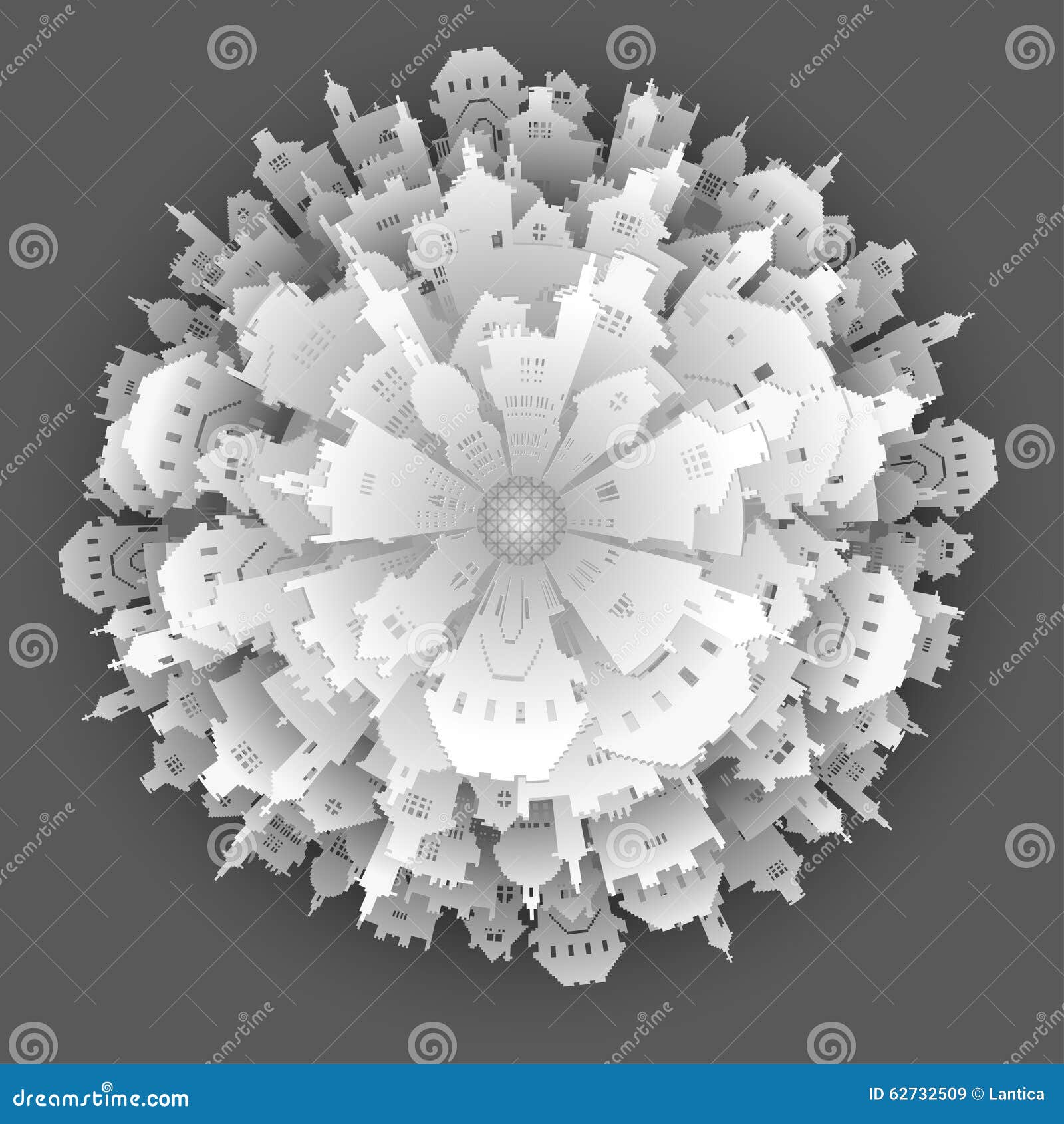 Abstract 3D Paper City Background Stock Vector - Illustration of ...