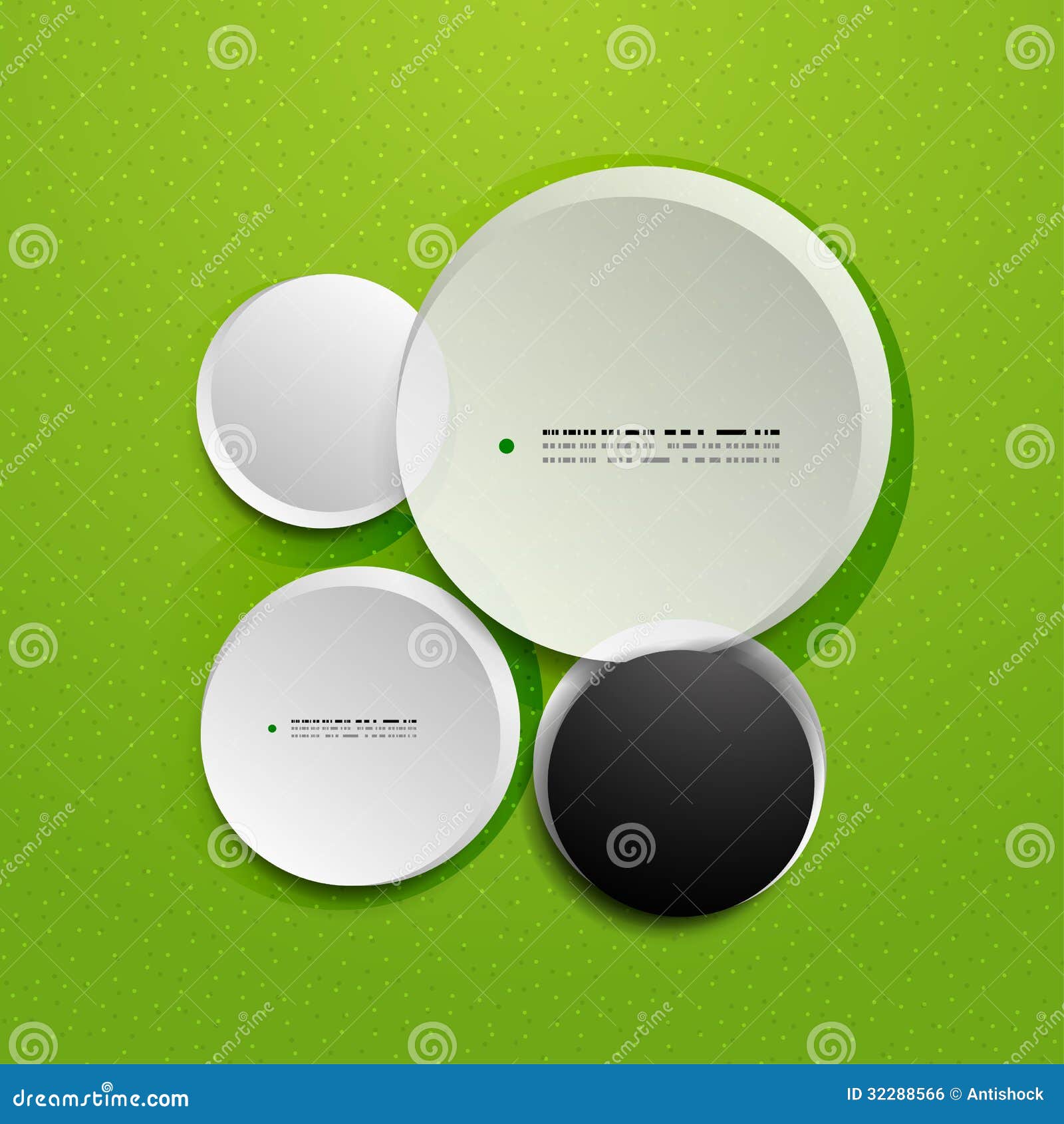 Abstract 3d Paper Empty Circles Template Stock Vector - Illustration of ...