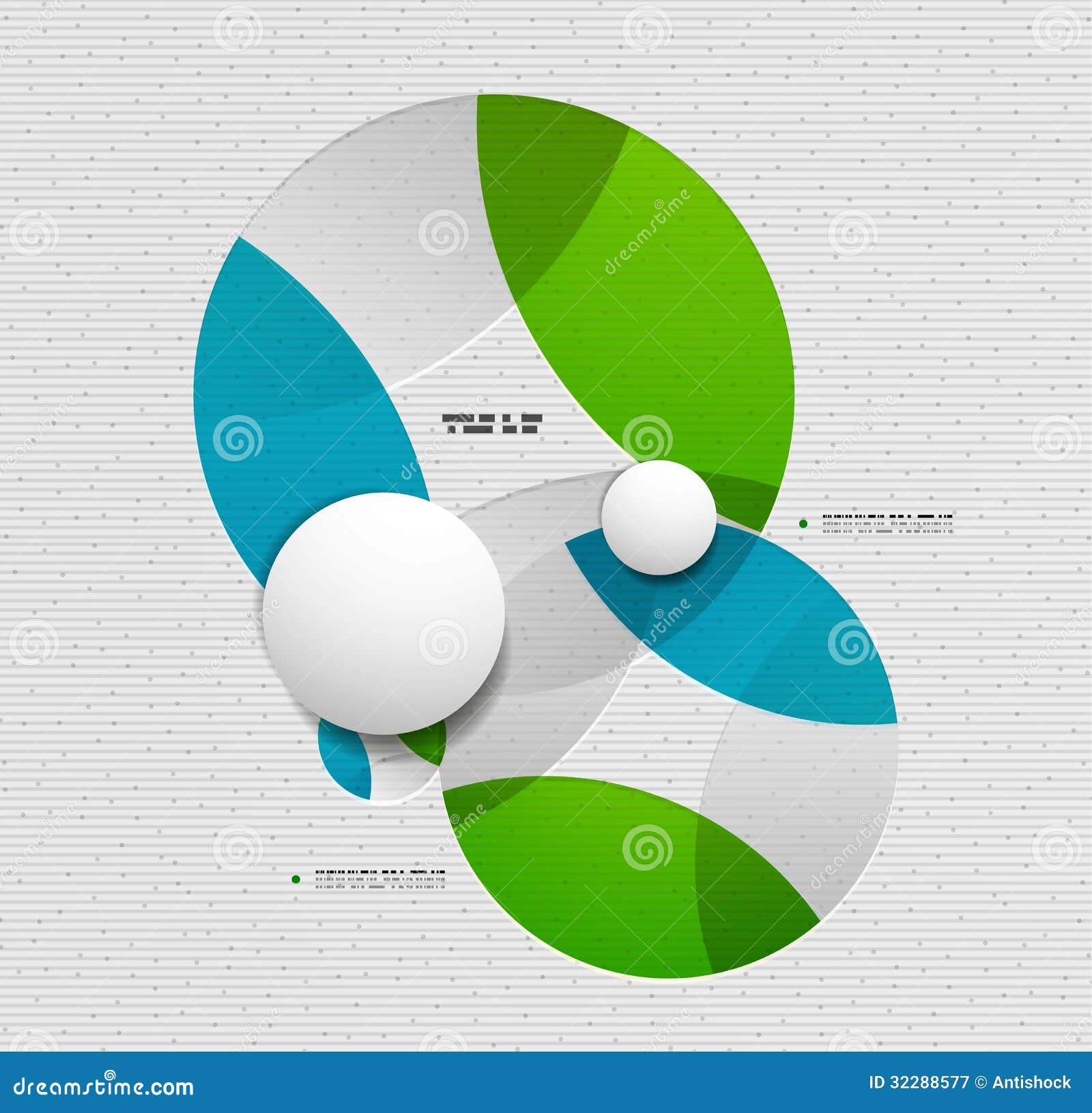 Abstract 3d Paper Empty Circles Template Stock Vector - Illustration of ...