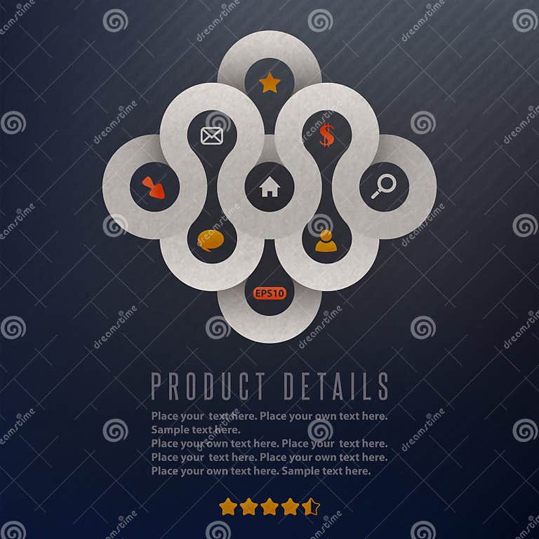 Abstract 3D Paper Graphics stock vector. Illustration of chart - 32204949