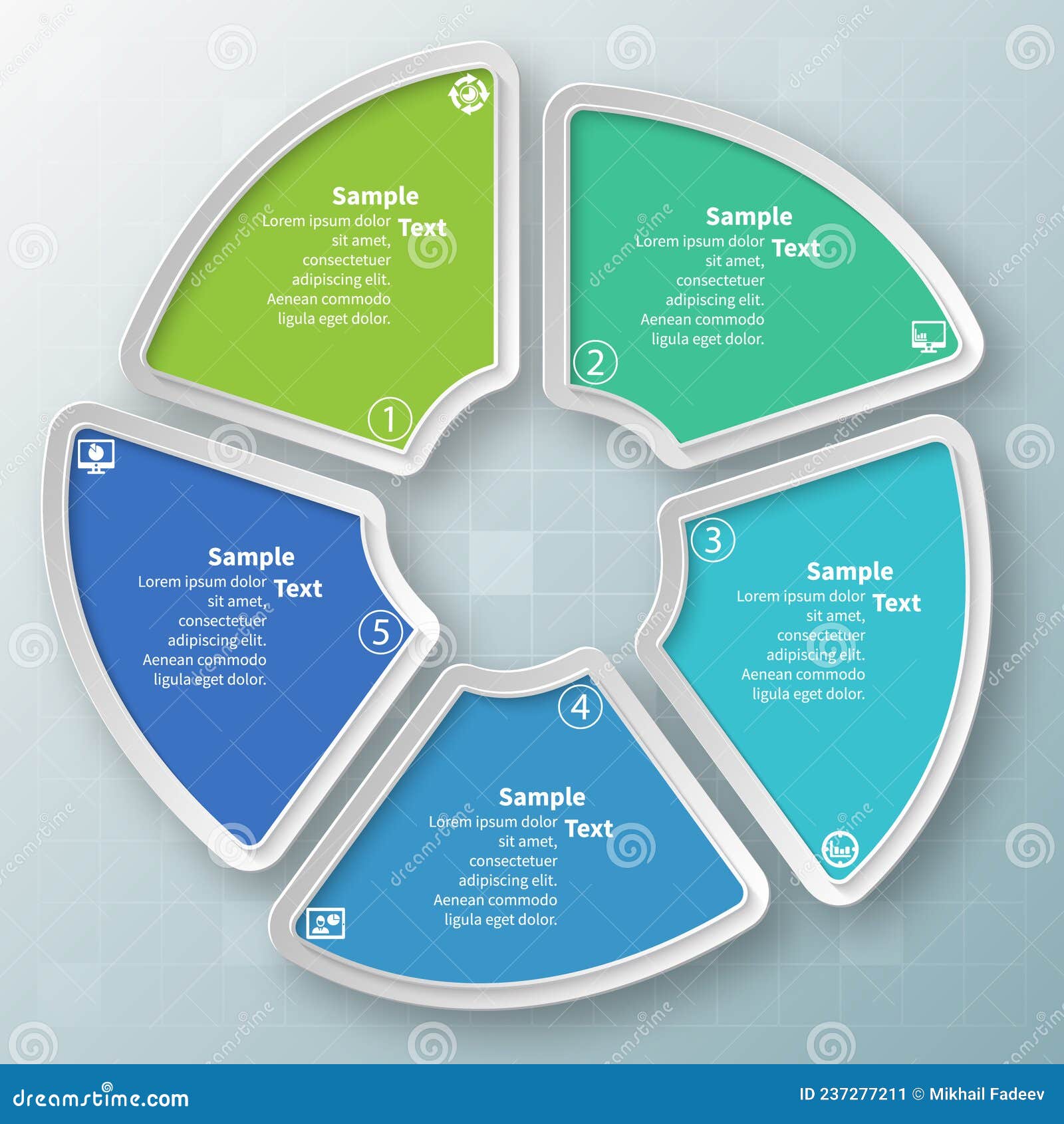Abstract 3D Paper Infographics. Business Template .Vector Illustration ...
