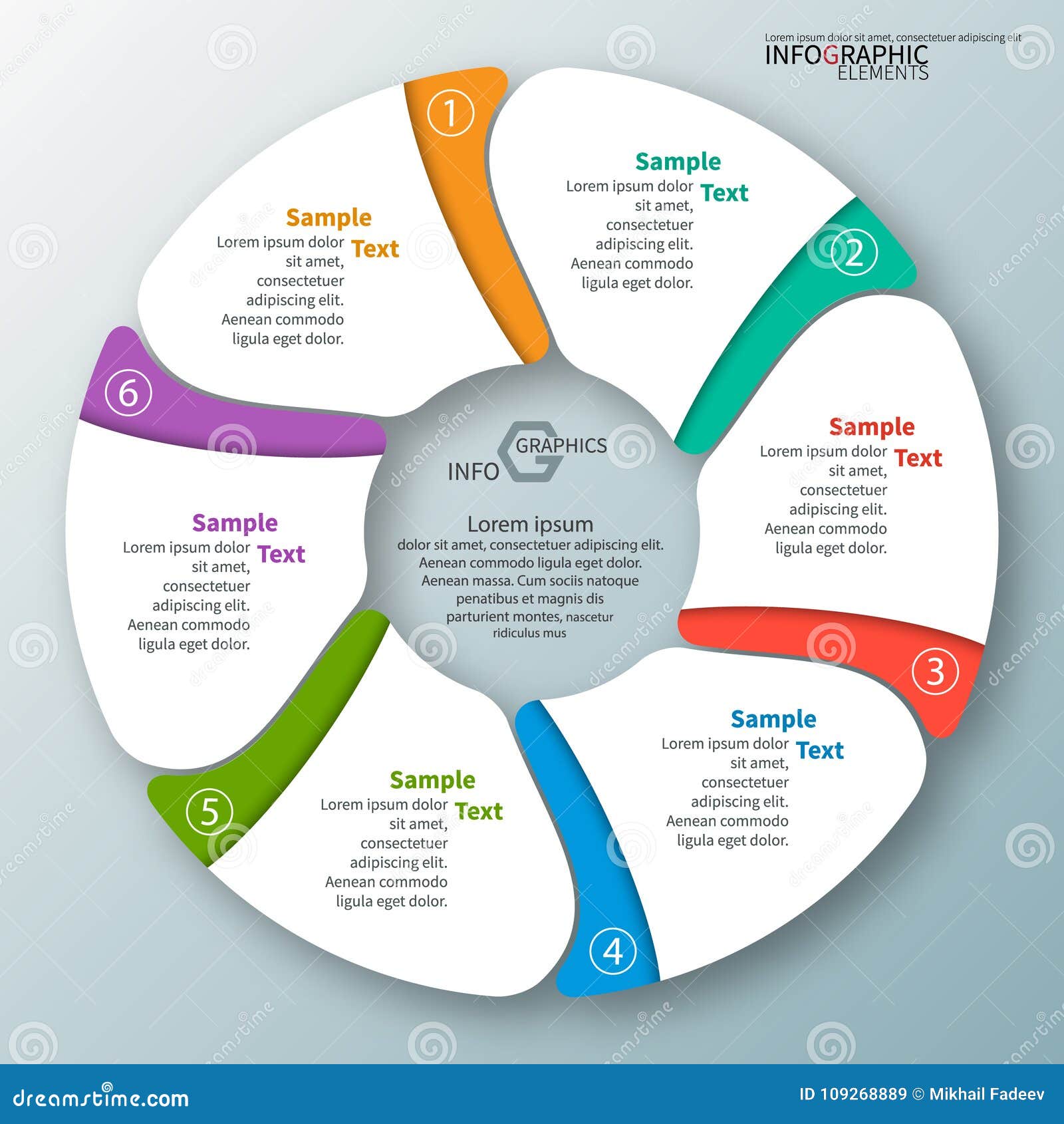 Abstract 3D Paper Infographics Stock Vector - Illustration of graphic ...