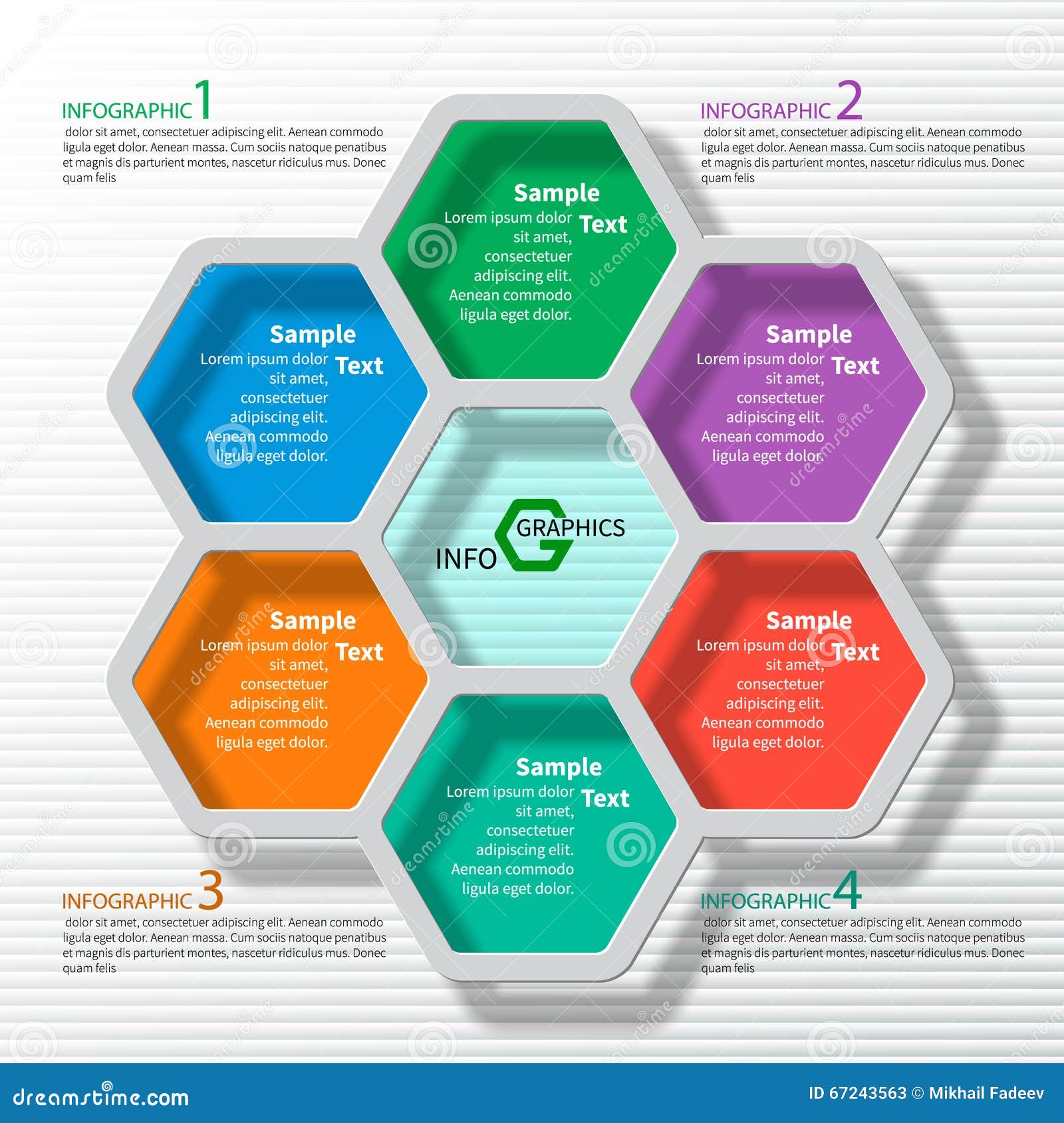 Abstract 3D Paper Infographics Stock Vector - Illustration of ...