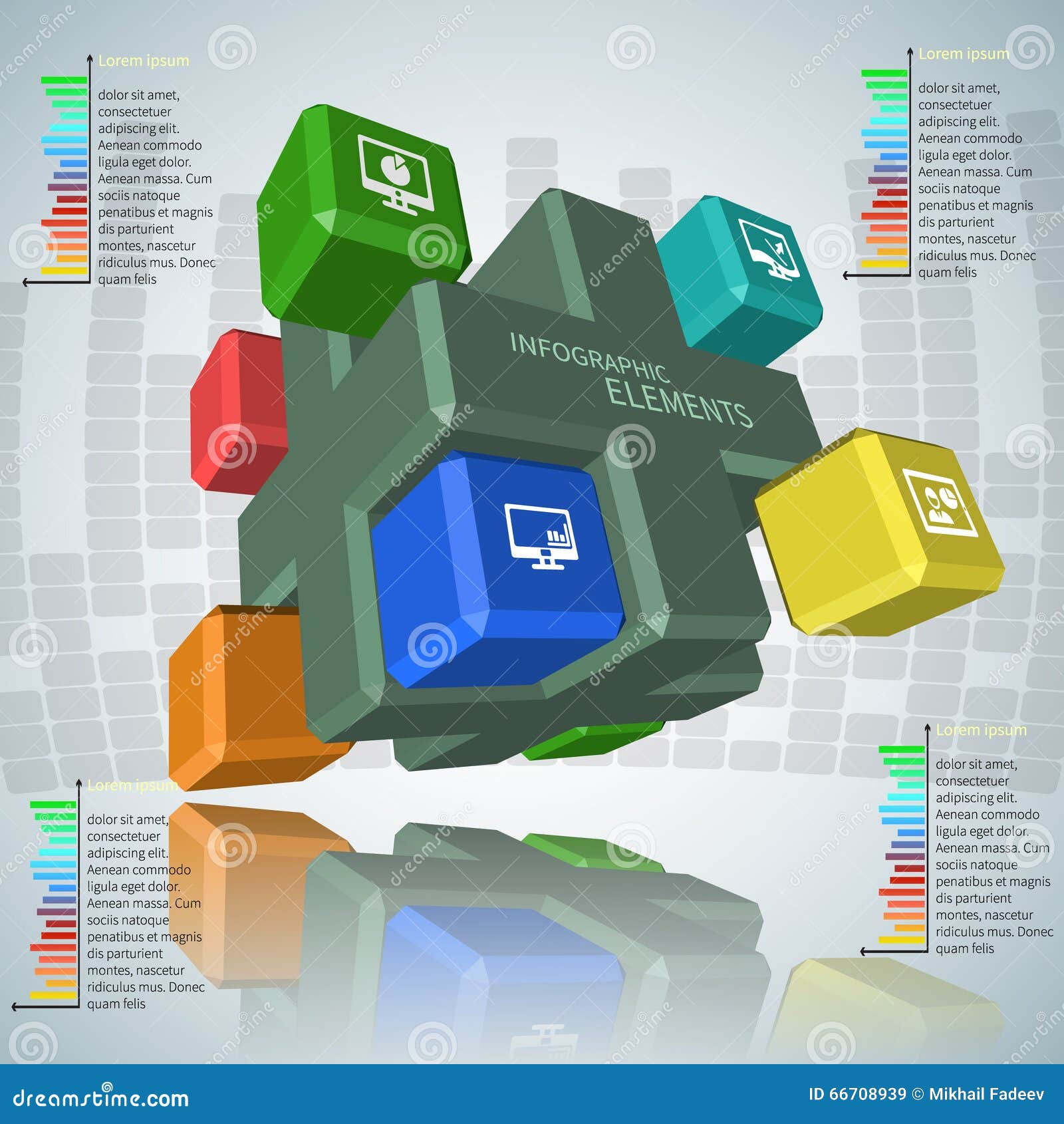 Abstract 3D Paper Infographics Stock Vector - Illustration of label ...