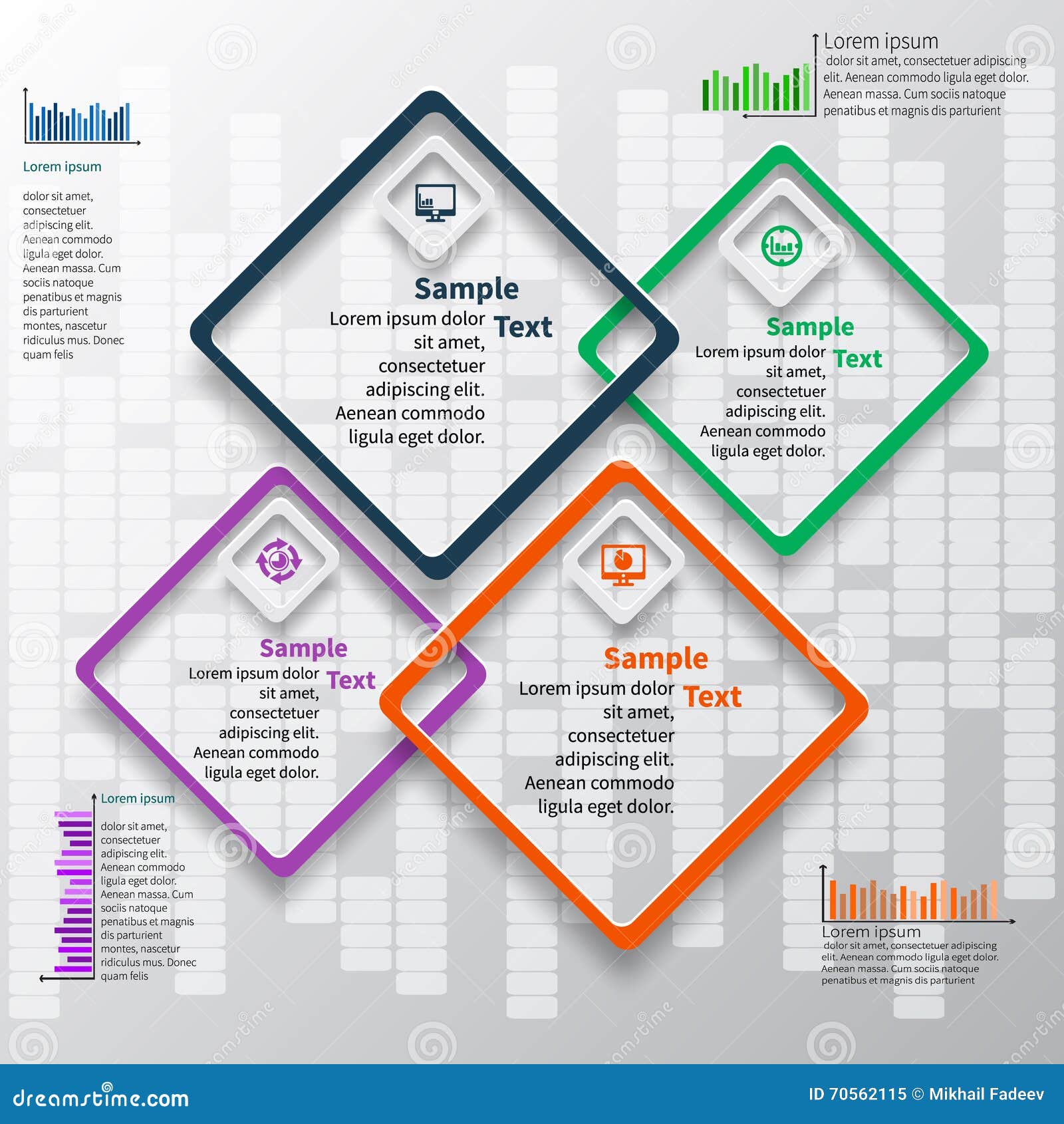 Abstract 3D Paper Infographics Stock Vector - Illustration of graphic ...