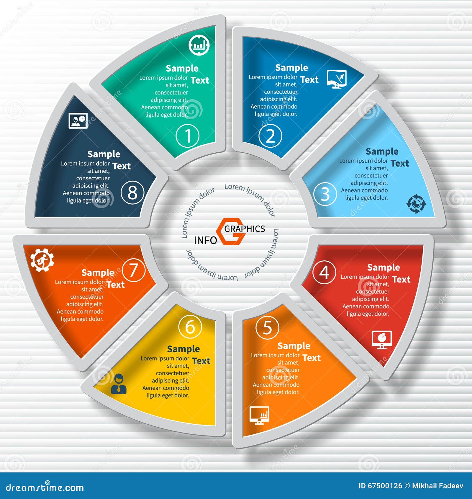 Abstract 3D Paper Infographics Stock Vector - Illustration of frame ...