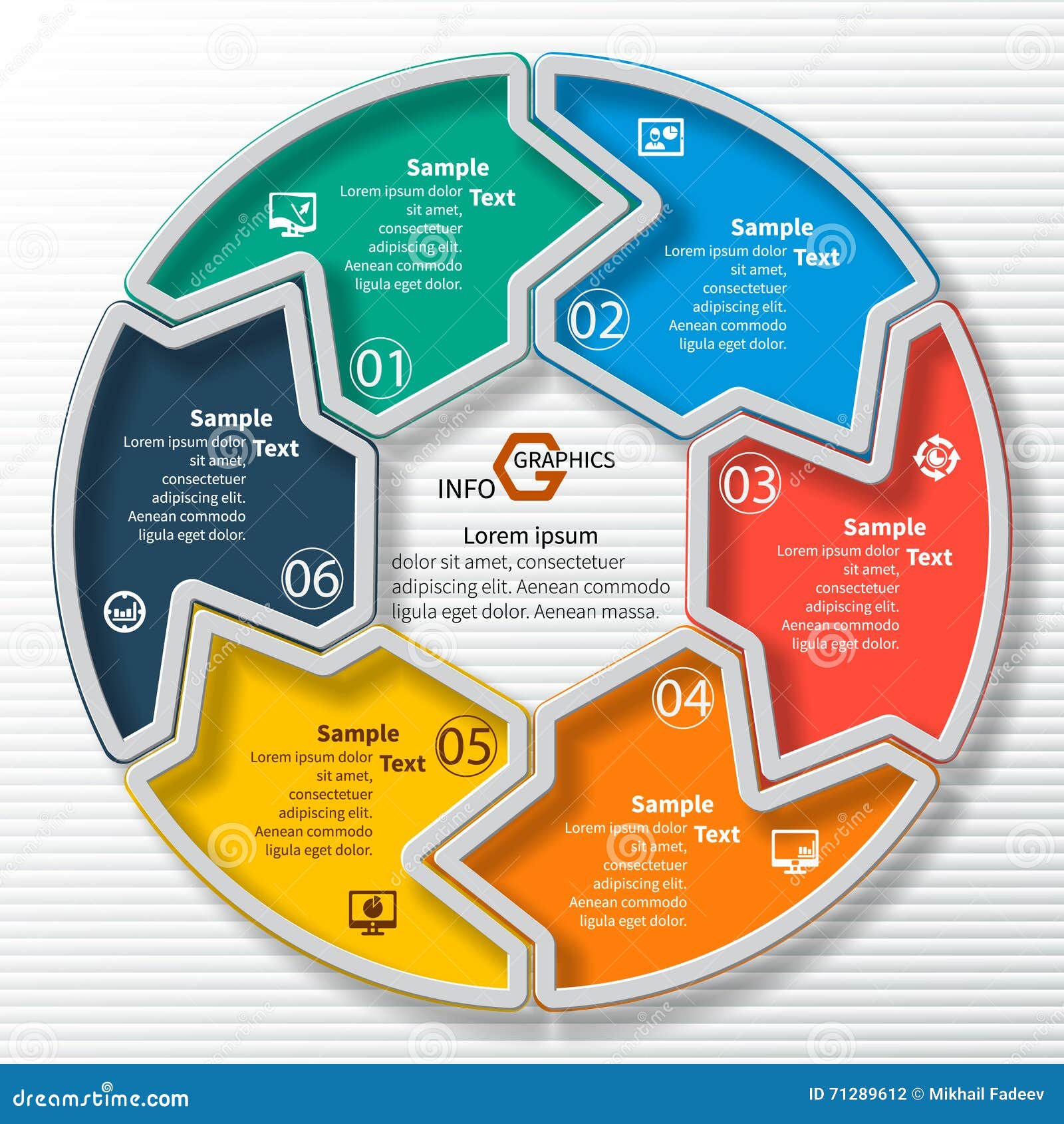 Abstract 3D Paper Infographics Stock Vector - Illustration of banner ...