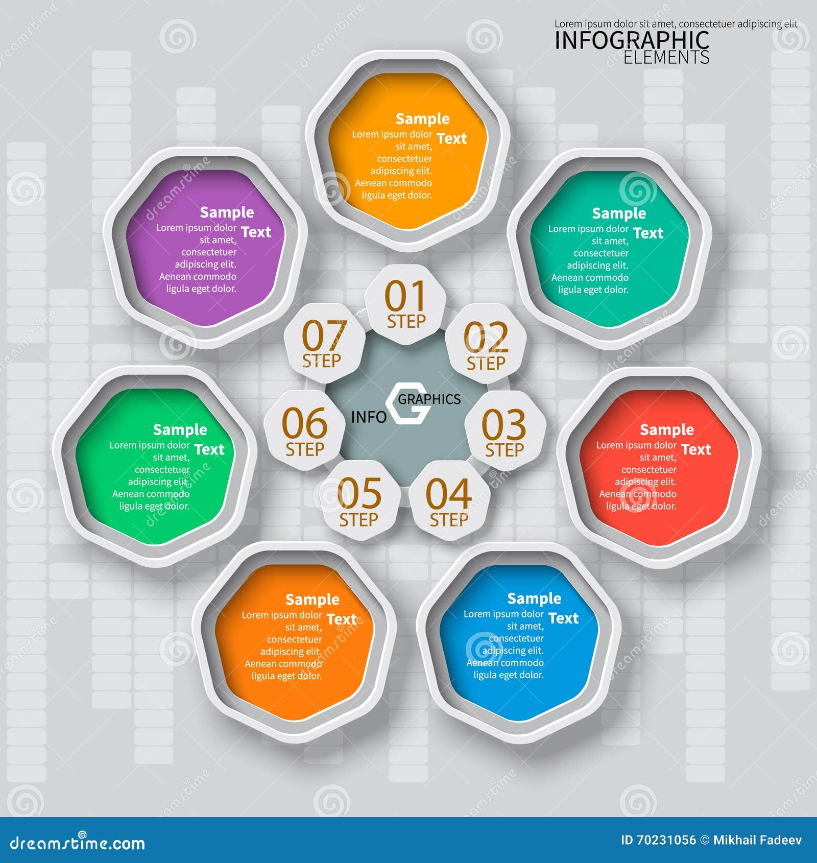 Abstract 3D Paper Infographics Stock Vector - Illustration of backdrop ...