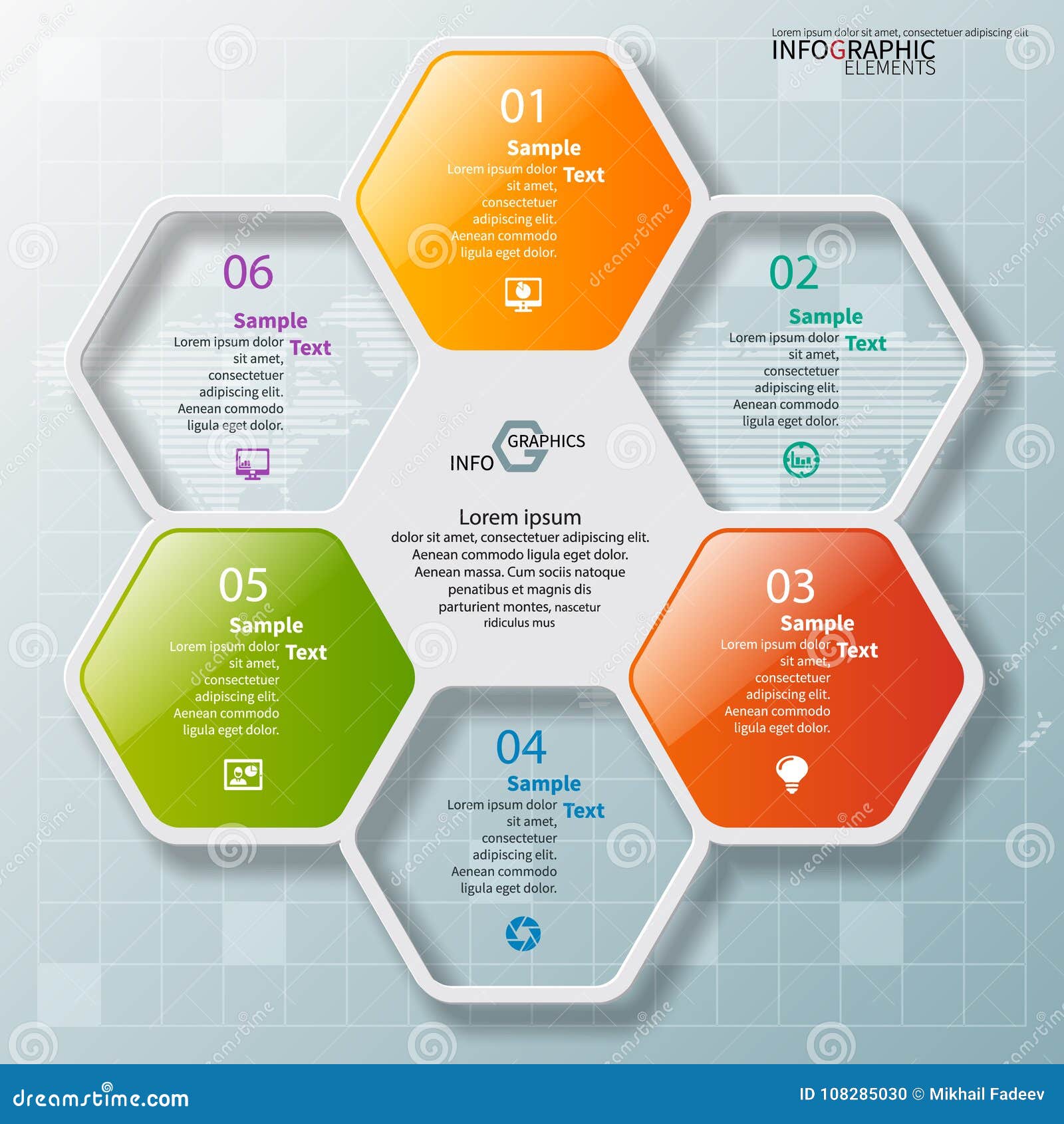 Abstract 3D Paper Infographics Stock Vector - Illustration of ...