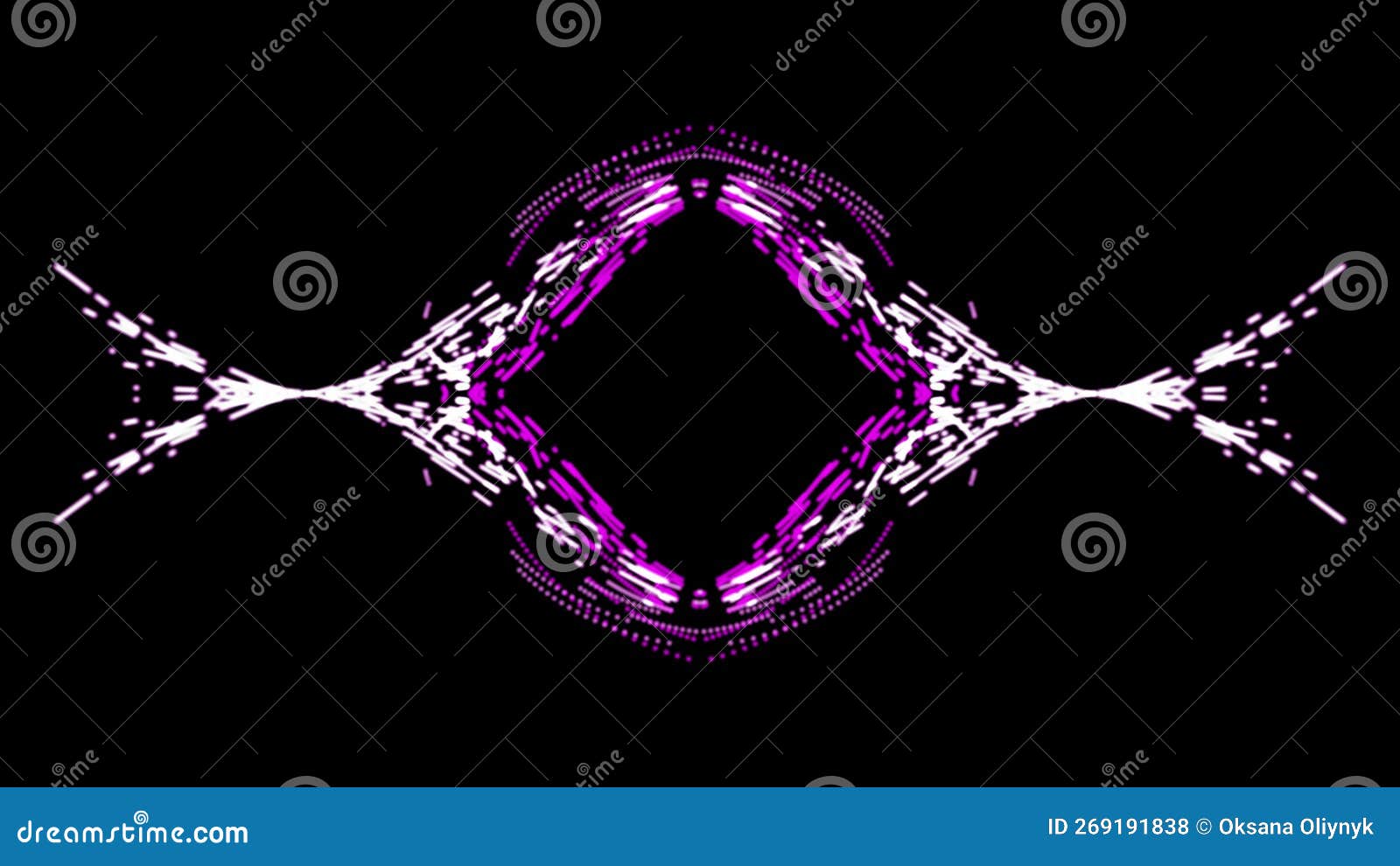 Abstract 3d Particles on Black Background. 3D Rendering Stock ...