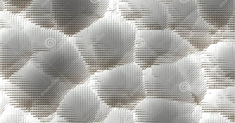 Abstract 3D Pattern of Extruded Metallic Blocks Forming Intricate ...