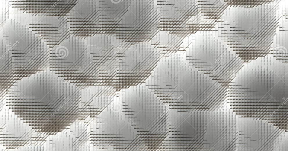 Abstract 3D Pattern of Extruded Metallic Blocks Forming Intricate ...