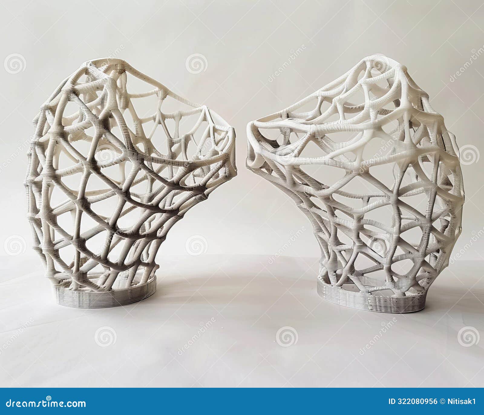 166 Abstract 3D Printed Wire Lattice Sculpture With Complex Geometry ...