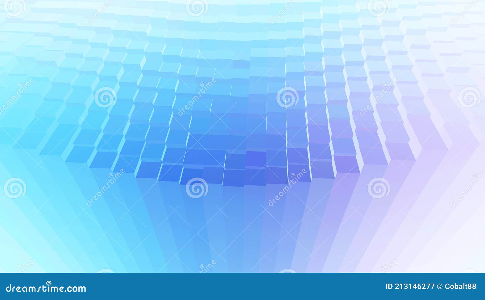 Abstract 3D Purple Blue Geometric Background Stock Illustration ...