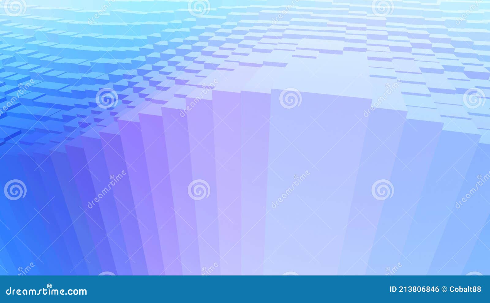 Abstract 3D Purple Blue Geometric Background Stock Illustration ...