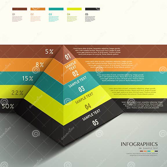 Abstract 3d Pyramid Infographics Stock Vector - Illustration of data ...
