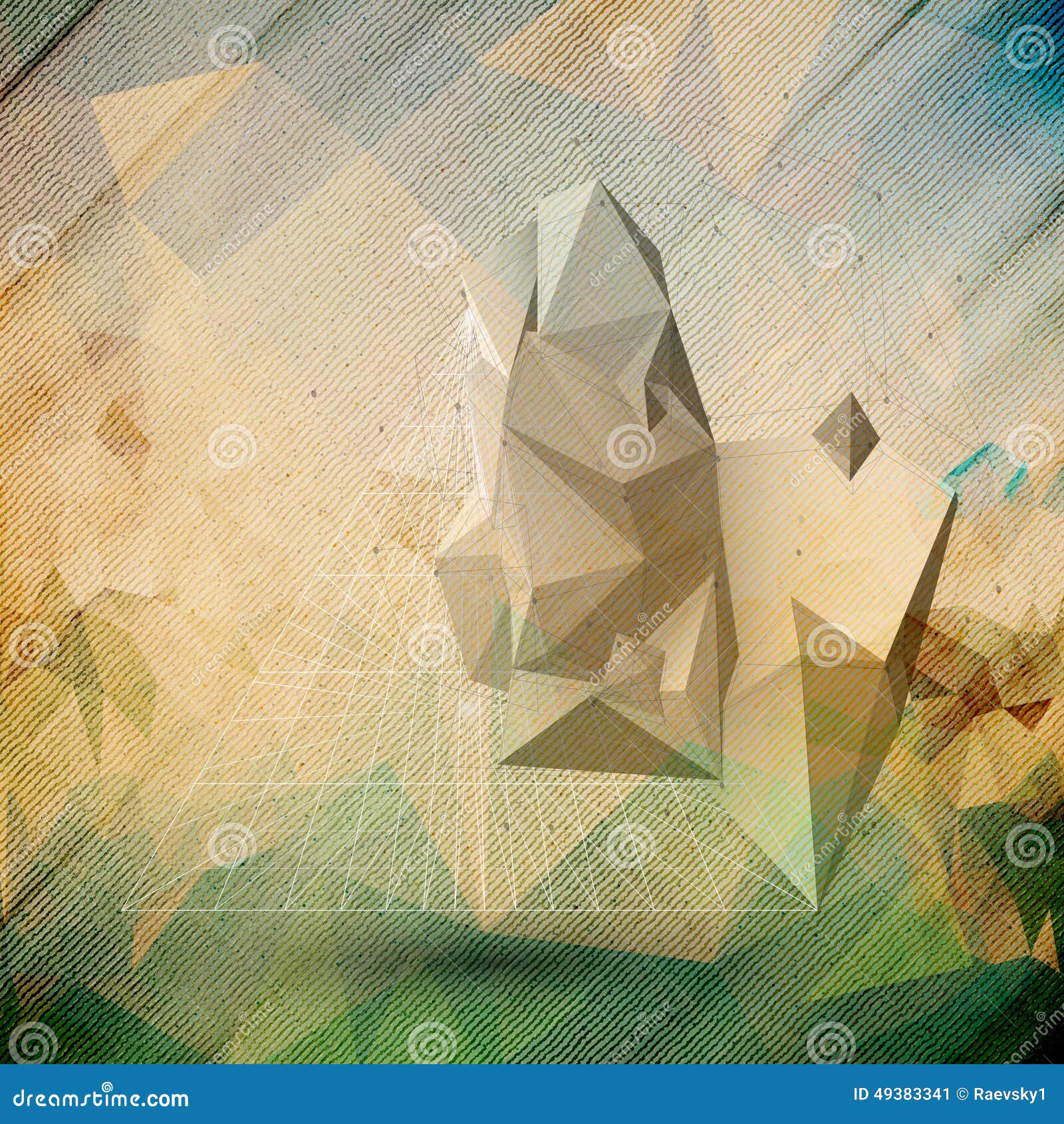 Abstract 3D Pyramid. Template for Business or Stock Vector ...