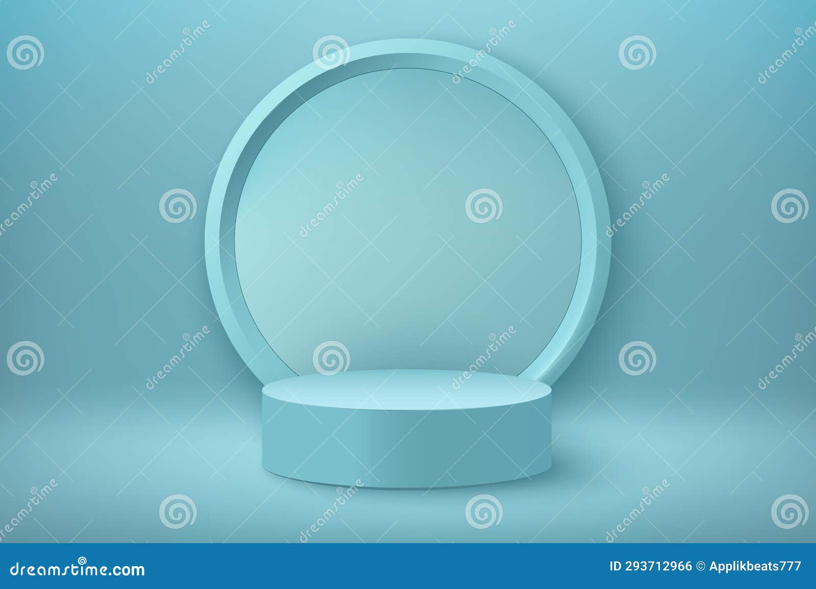 Abstract 3D Realistic Blue Empty Round Podiums. Minimal Scene for ... Abstract 3D Realistic Blue Empty Round Podiums. Minimal Scene for ...