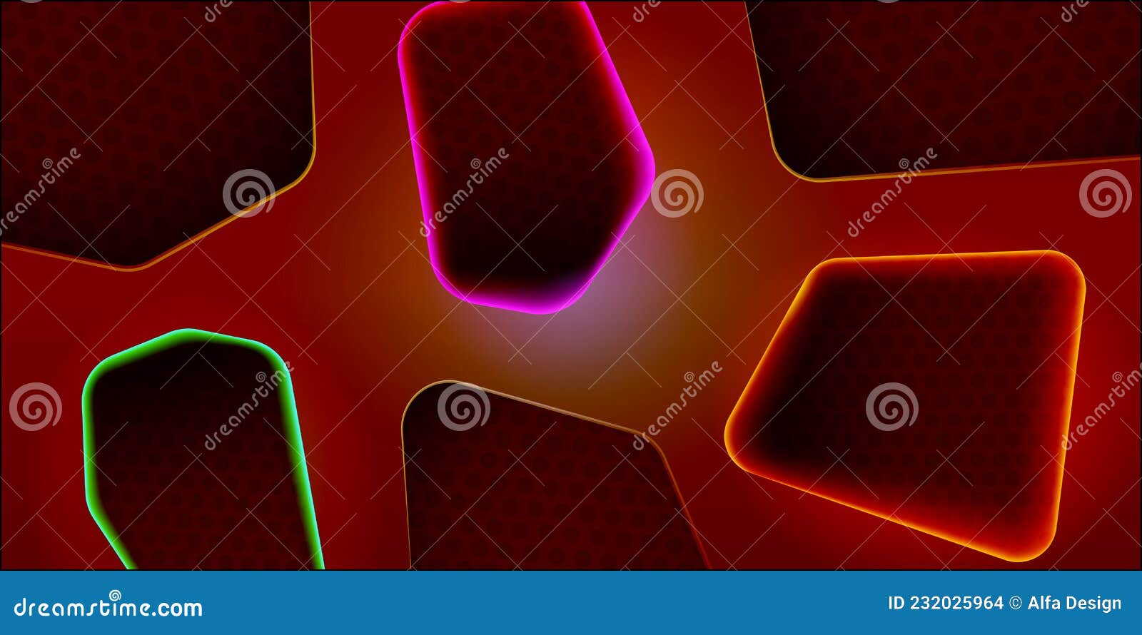 Abstract 3d red background stock illustration. Illustration of banner ...