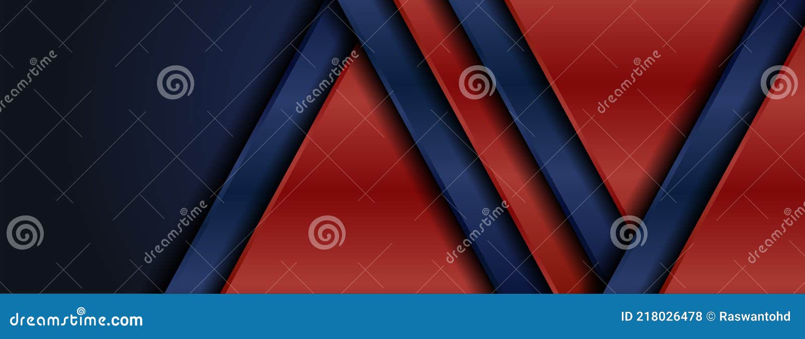 Abstract 3d Red and Blue Background Design with Overlap Layer Style ...