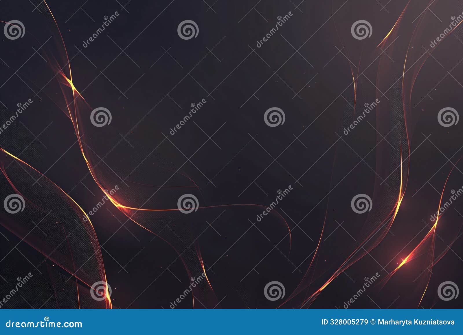 Abstract 3d Red Flow Wave on Dark Background. Digital Data Structure ...