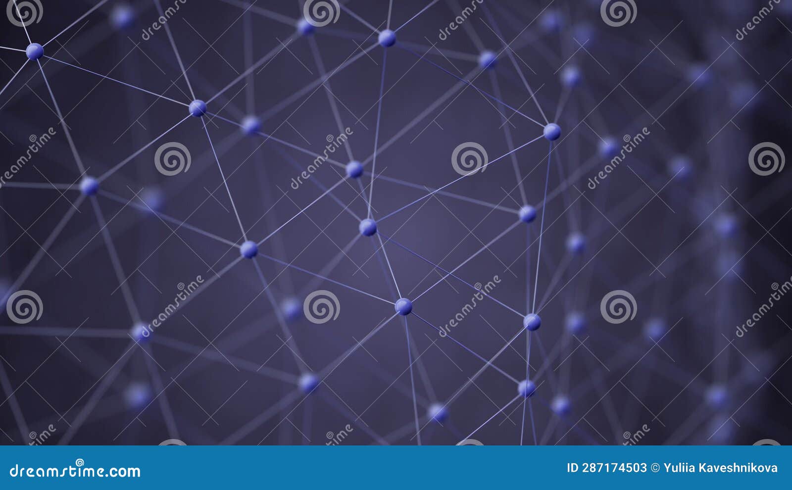 Abstract 3D Render Animation Cyberspace Neural Network Big Meta Data AI ...