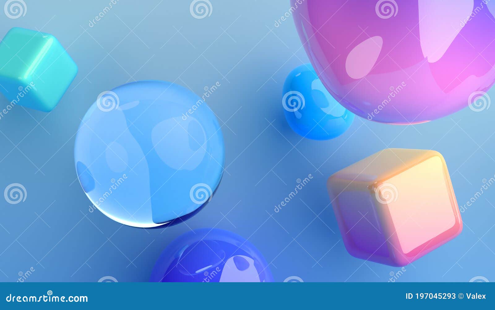 Abstract 3D Render of a Bubble Stock Illustration - Illustration of ...