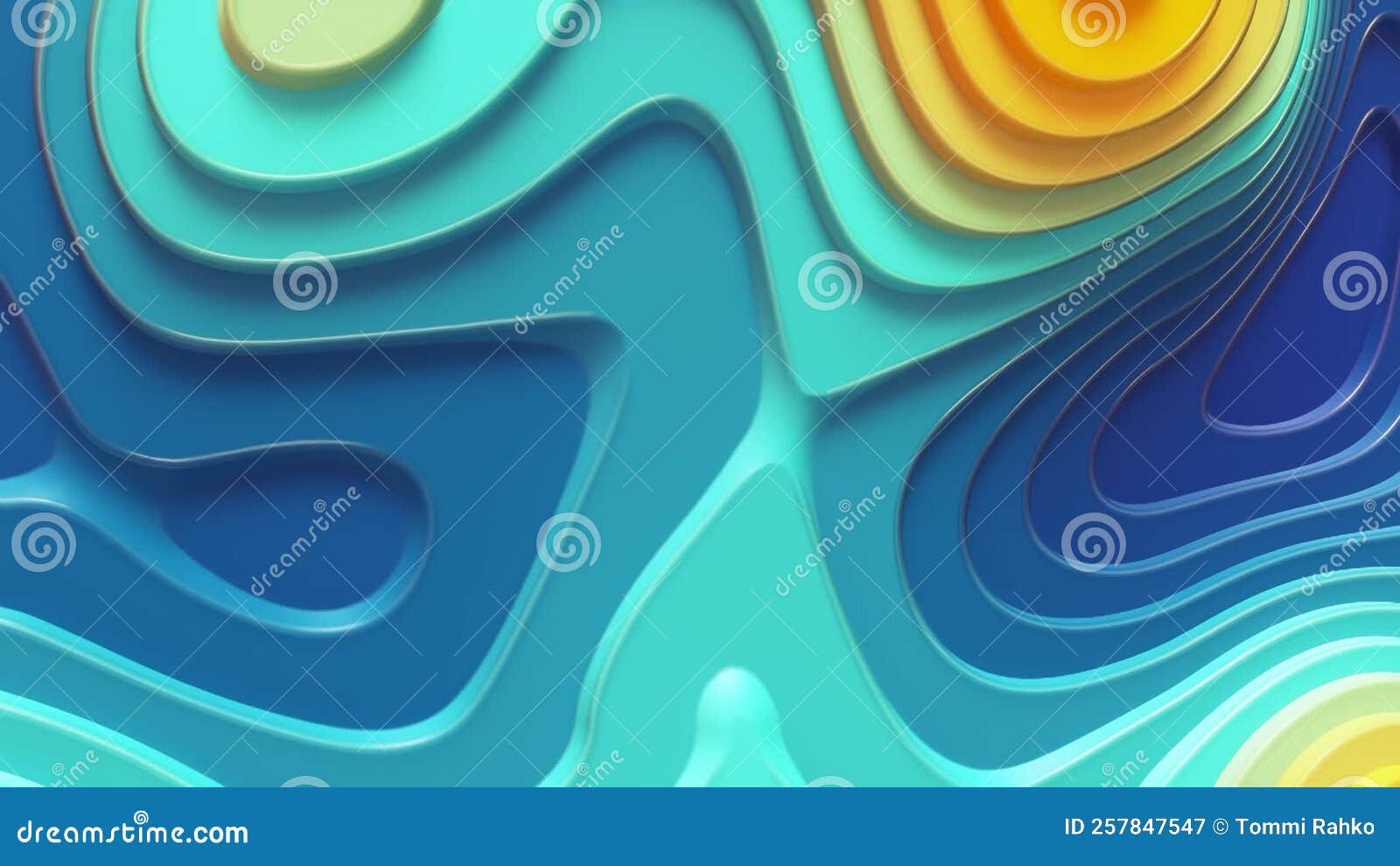 Colorful Morphing Layers Loop Stock Video - Video of abstract, yellow ...