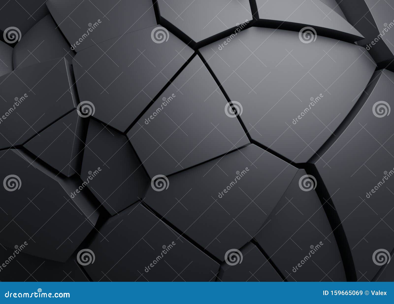 Abstract 3D Render of Cracked Surface Stock Illustration - Illustration ...