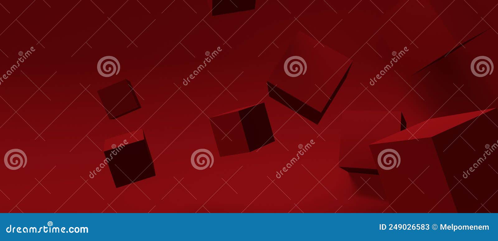 Abstract 3D Render of Cube Shapes Stock Illustration - Illustration of ...