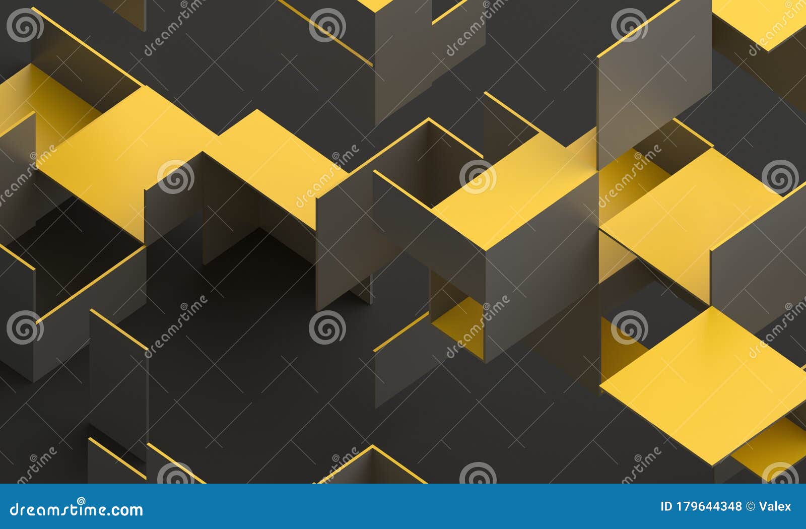 Abstract 3D Render stock illustration. Illustration of minimal - 179644348
