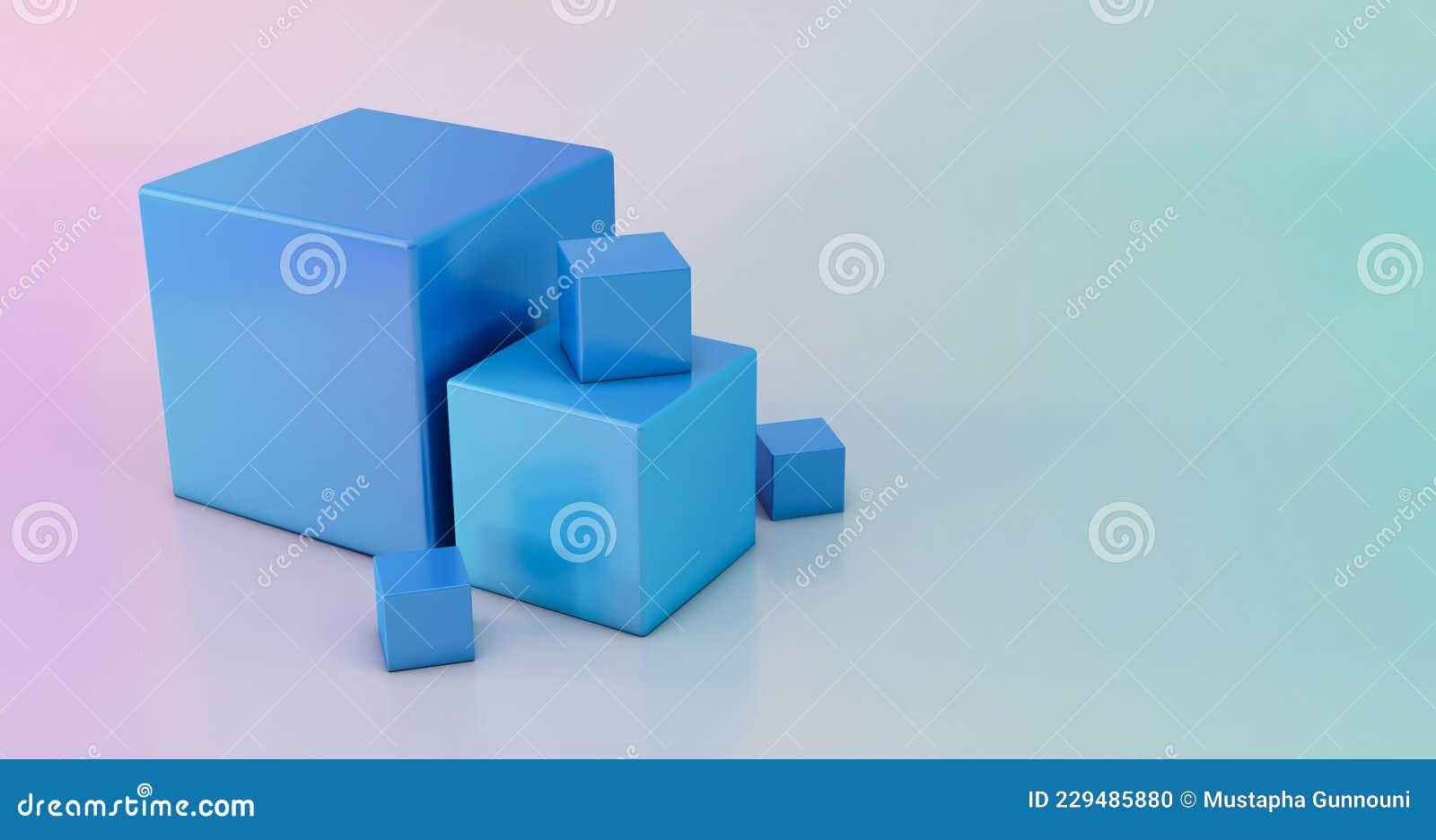 Modern Geometric Background Design, 3d Gradient Cube Background Stock ...