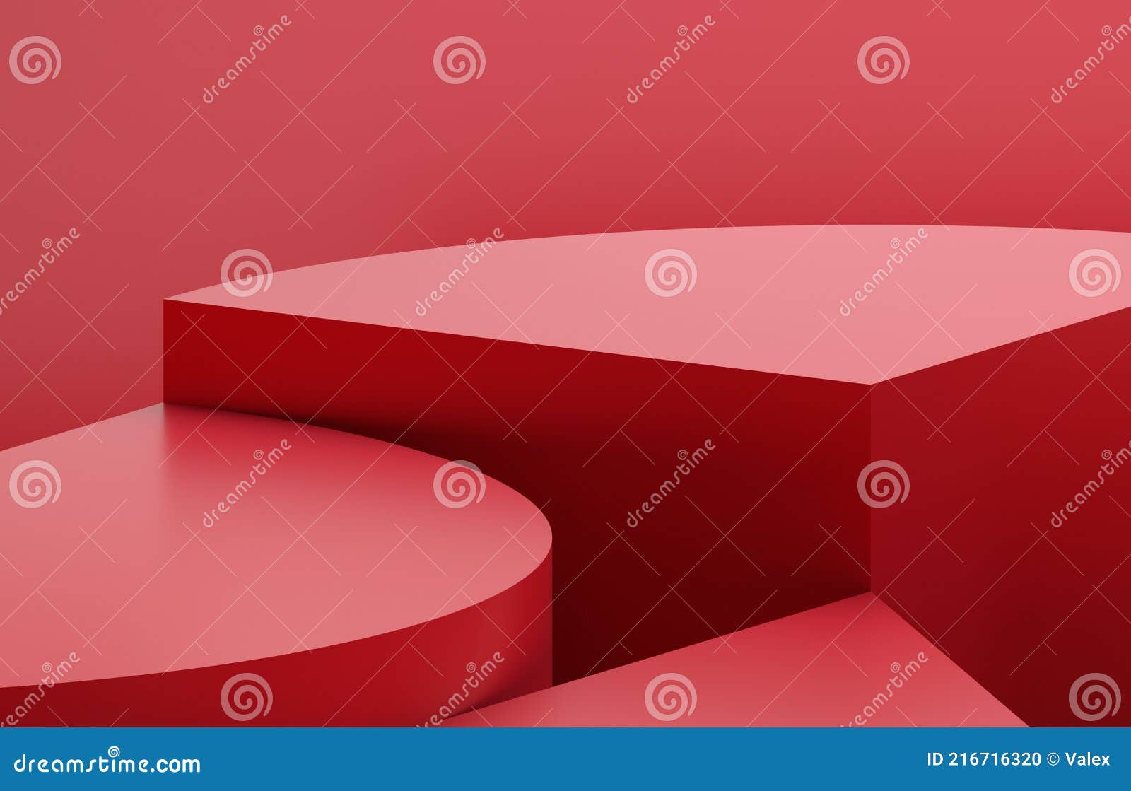 Abstract 3D Render stock illustration. Illustration of color - 216716320