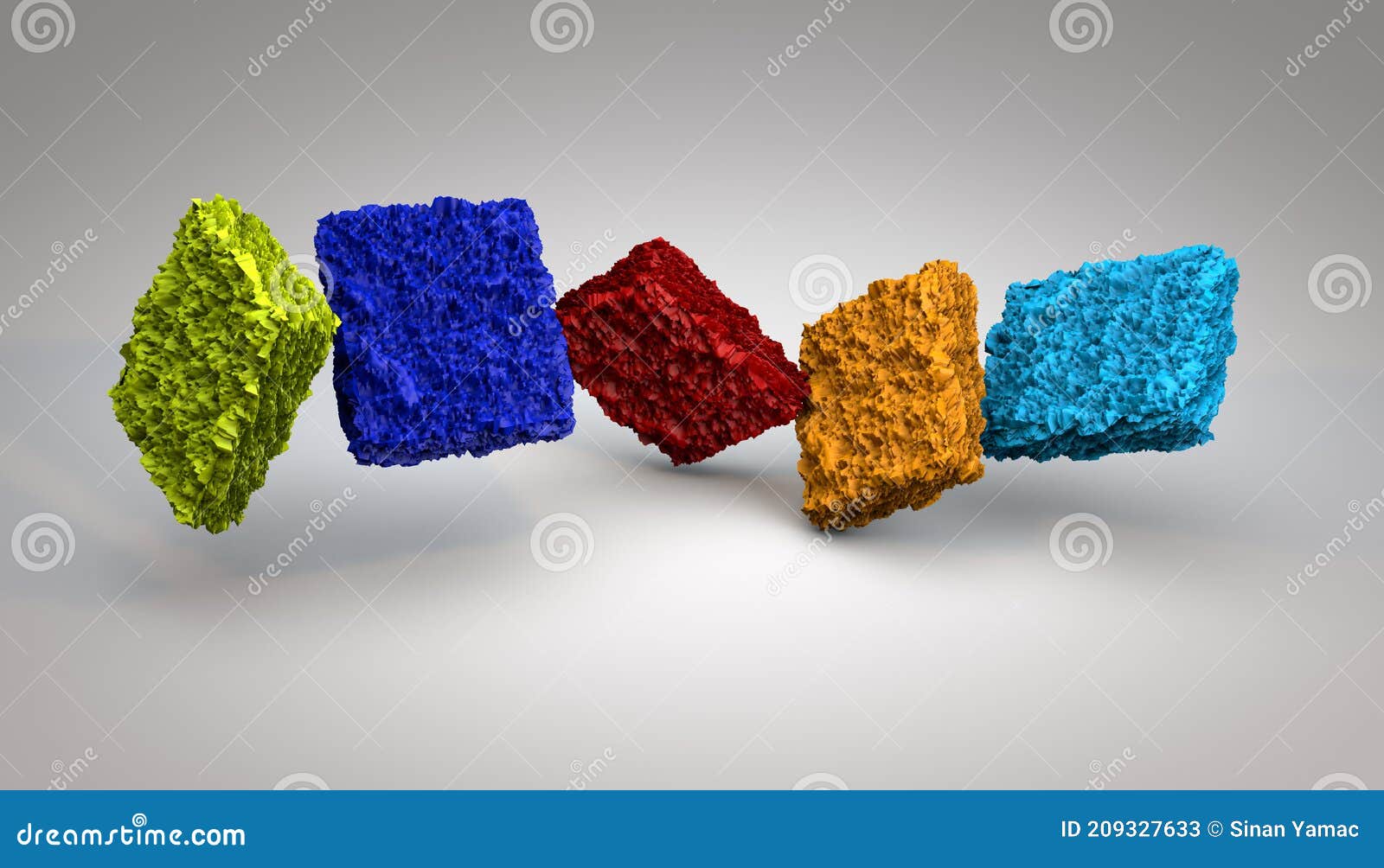 Abstract 3D Rendering, Background Design with Colorful Steps Stock ...