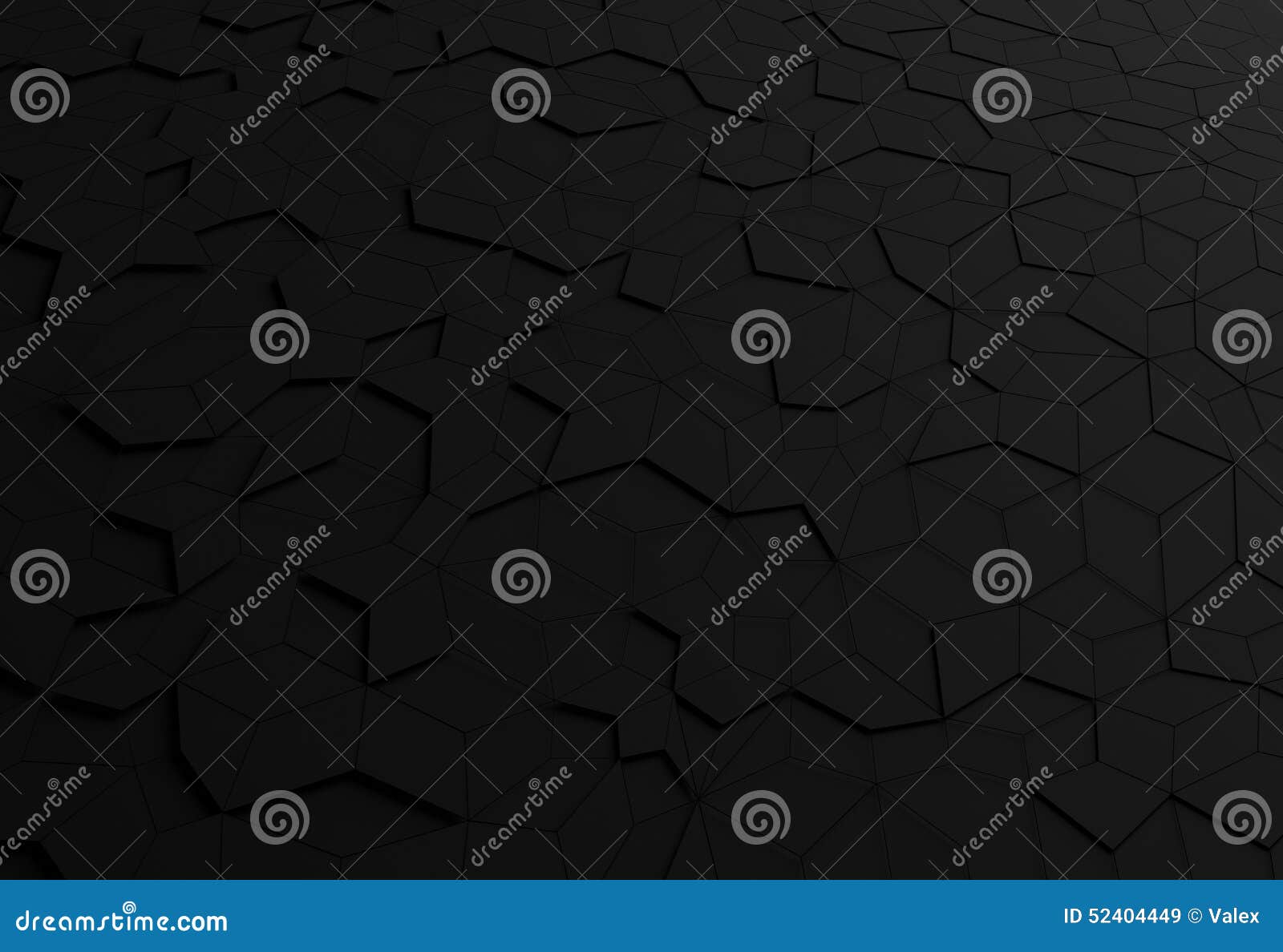 Abstract 3d Rendering of Black Futuristic Surface Stock Illustration ...